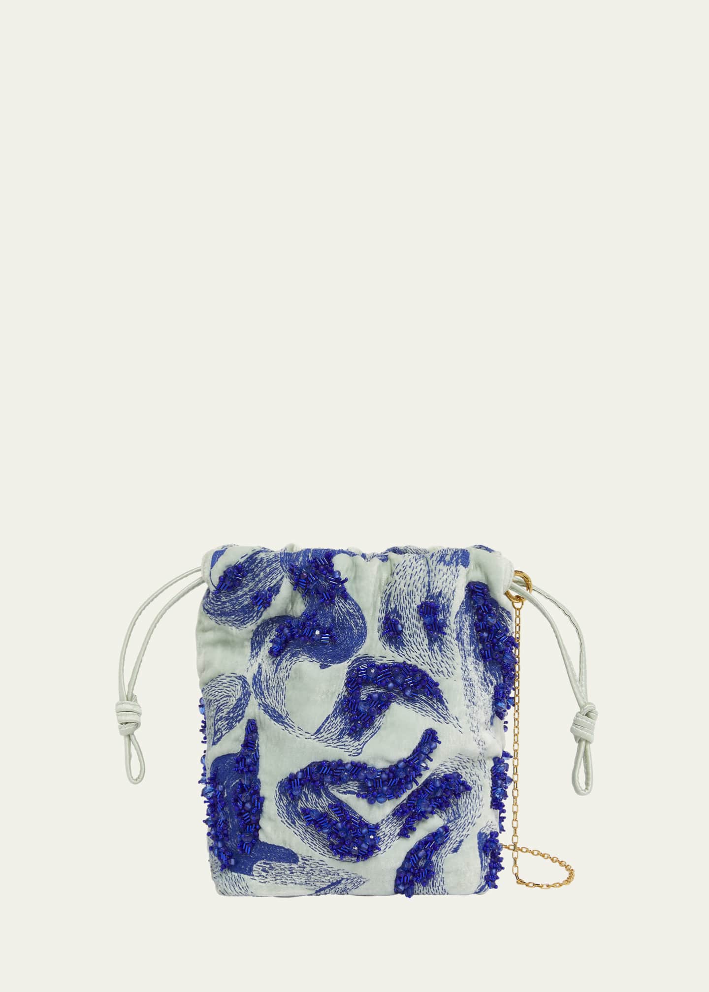 Dries Van Noten Cloud Small Leather Drawstring Bag - Bergdorf Goodman