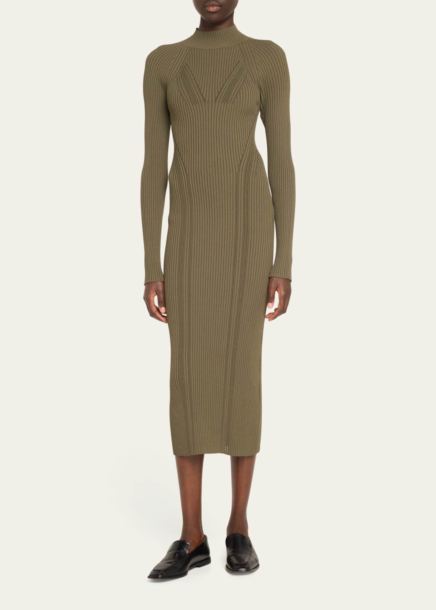A.L.C. Halle Ribbed Bodycon Midi Dress - Bergdorf Goodman