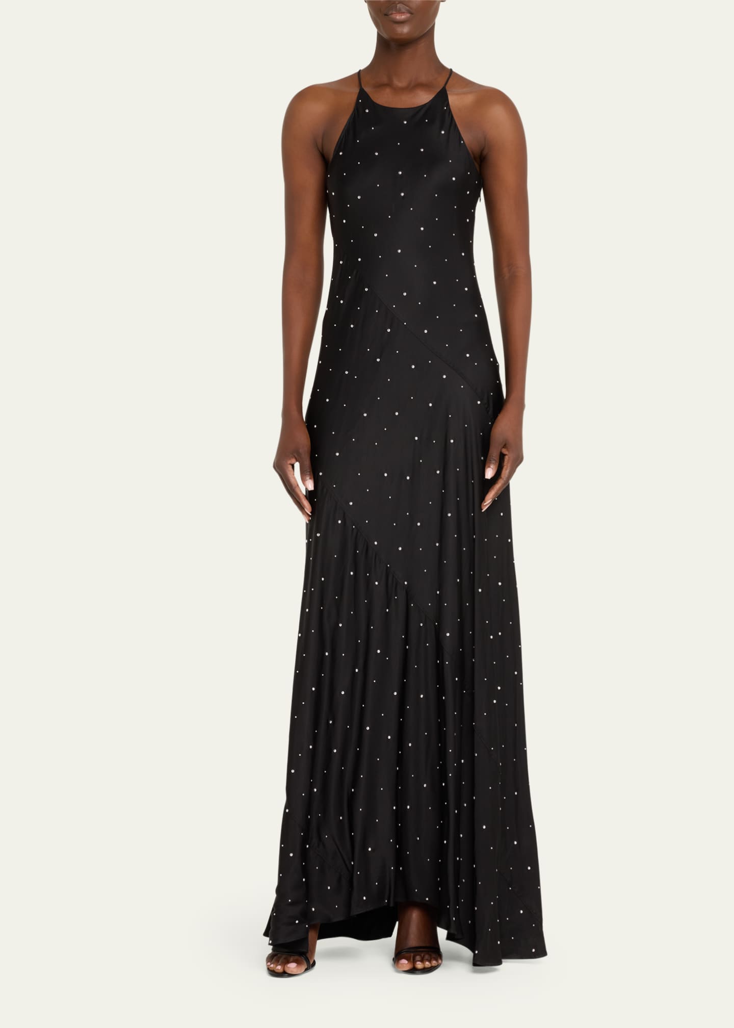 A.L.C. Sybil Stud-Embellished Halter Maxi Dress - Bergdorf Goodman