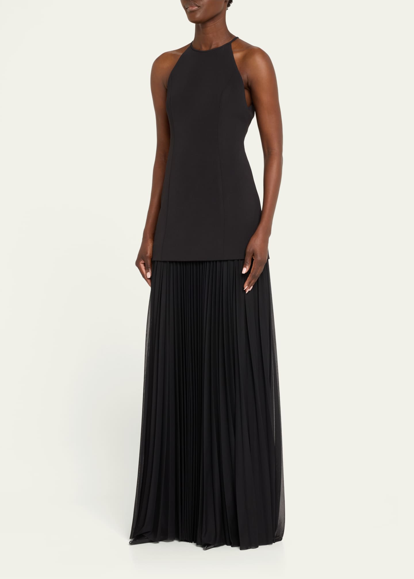 A.L.C. Lana Pleated Halter Maxi Dress - Bergdorf Goodman