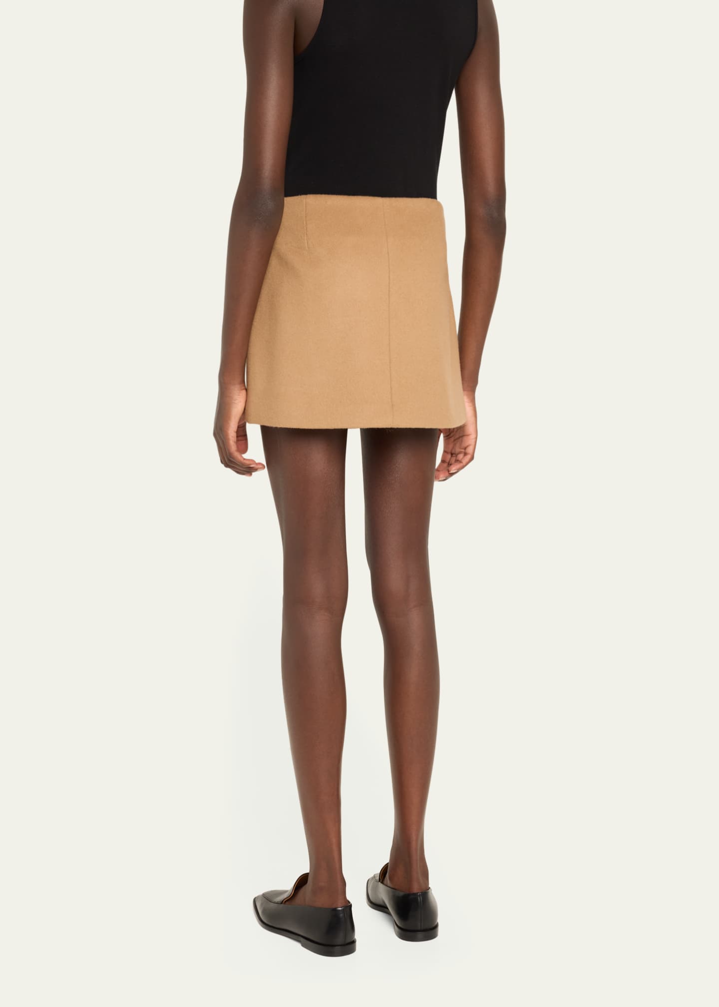 A.L.C. May Snap-Front Wool-Cashmere Mini Skirt - Bergdorf Goodman