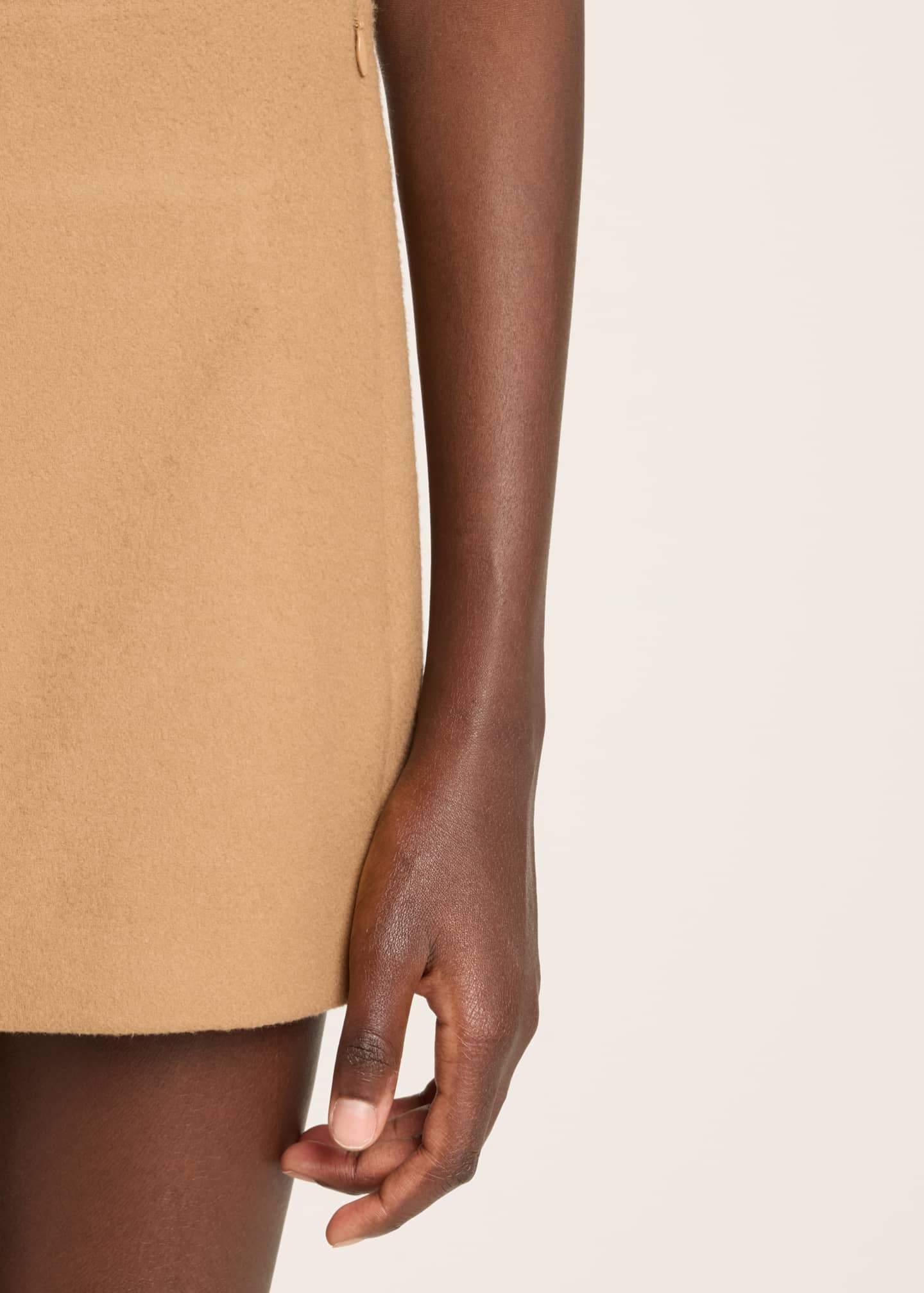 A.L.C. May Snap-Front Wool-Cashmere Mini Skirt - Bergdorf Goodman
