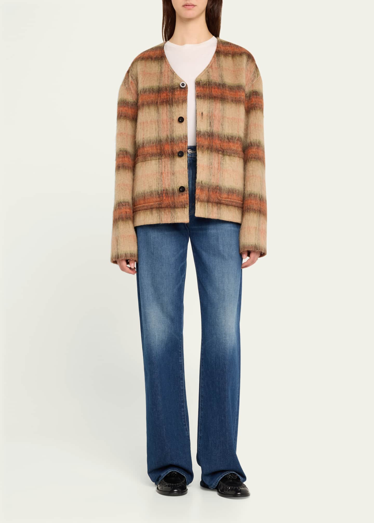 TONYWACK Check Wool-Blend Blouson Jacket - Bergdorf Goodman