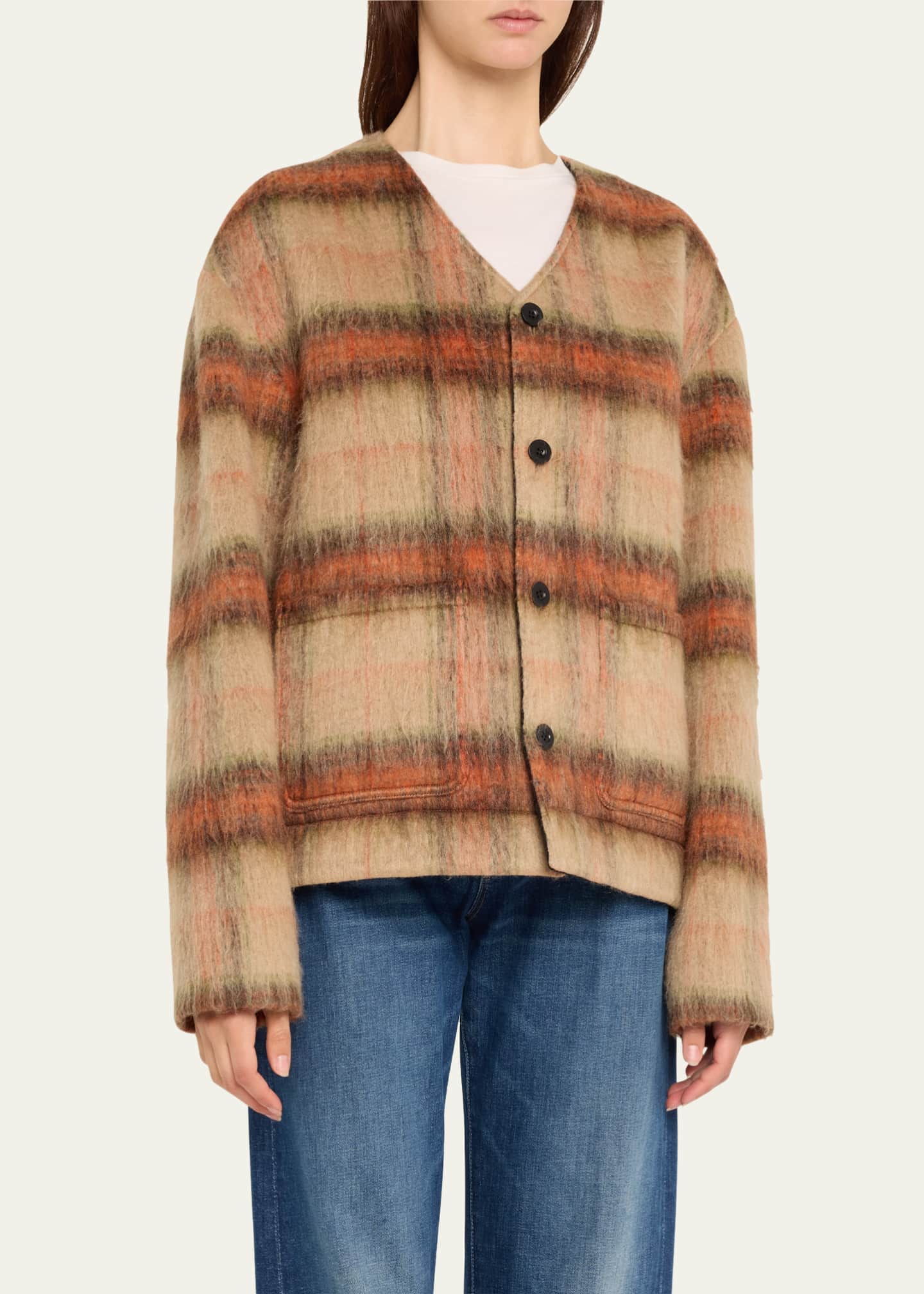 TONYWACK Check Wool-Blend Blouson Jacket - Bergdorf Goodman