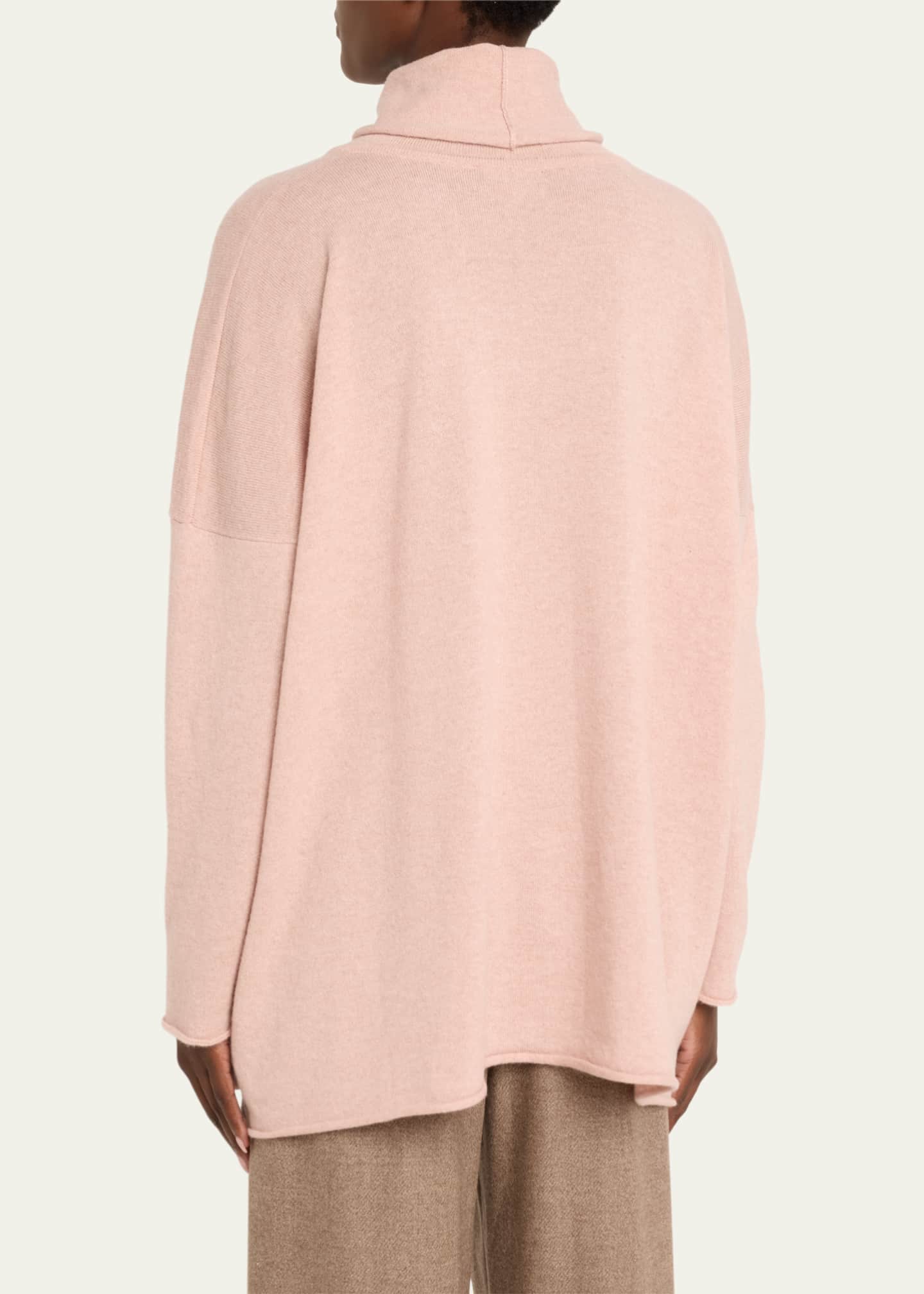 Eskandar Raw Edge Scrunch Neck Cashmere Top - Bergdorf Goodman
