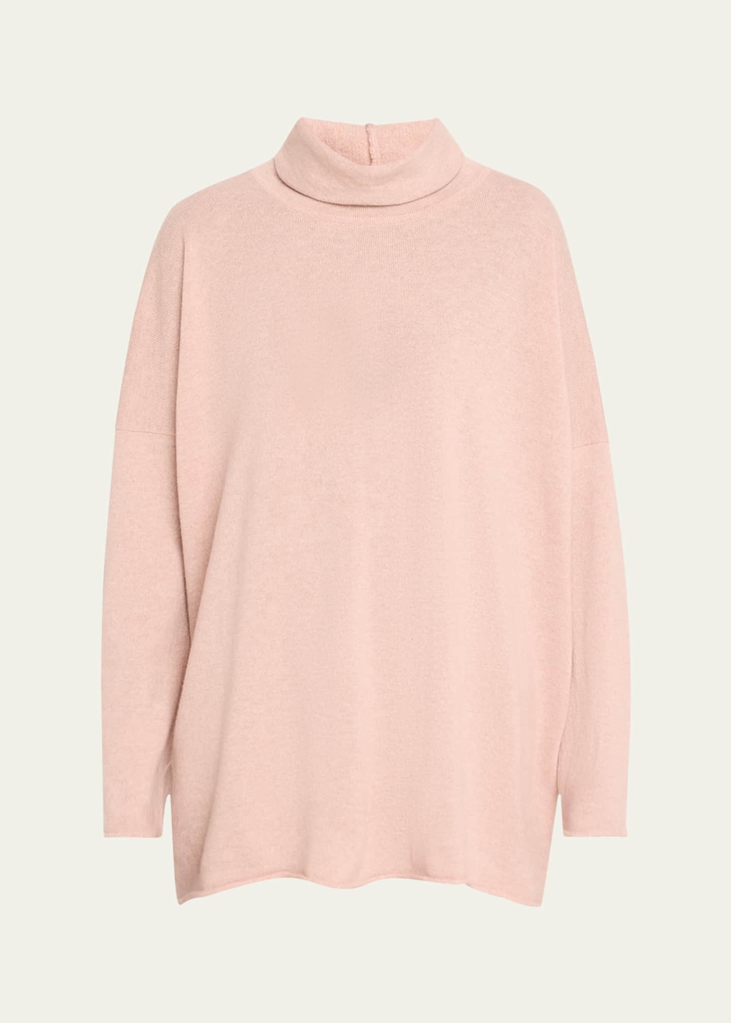 Eskandar Raw Edge Scrunch Neck Cashmere Top - Bergdorf Goodman