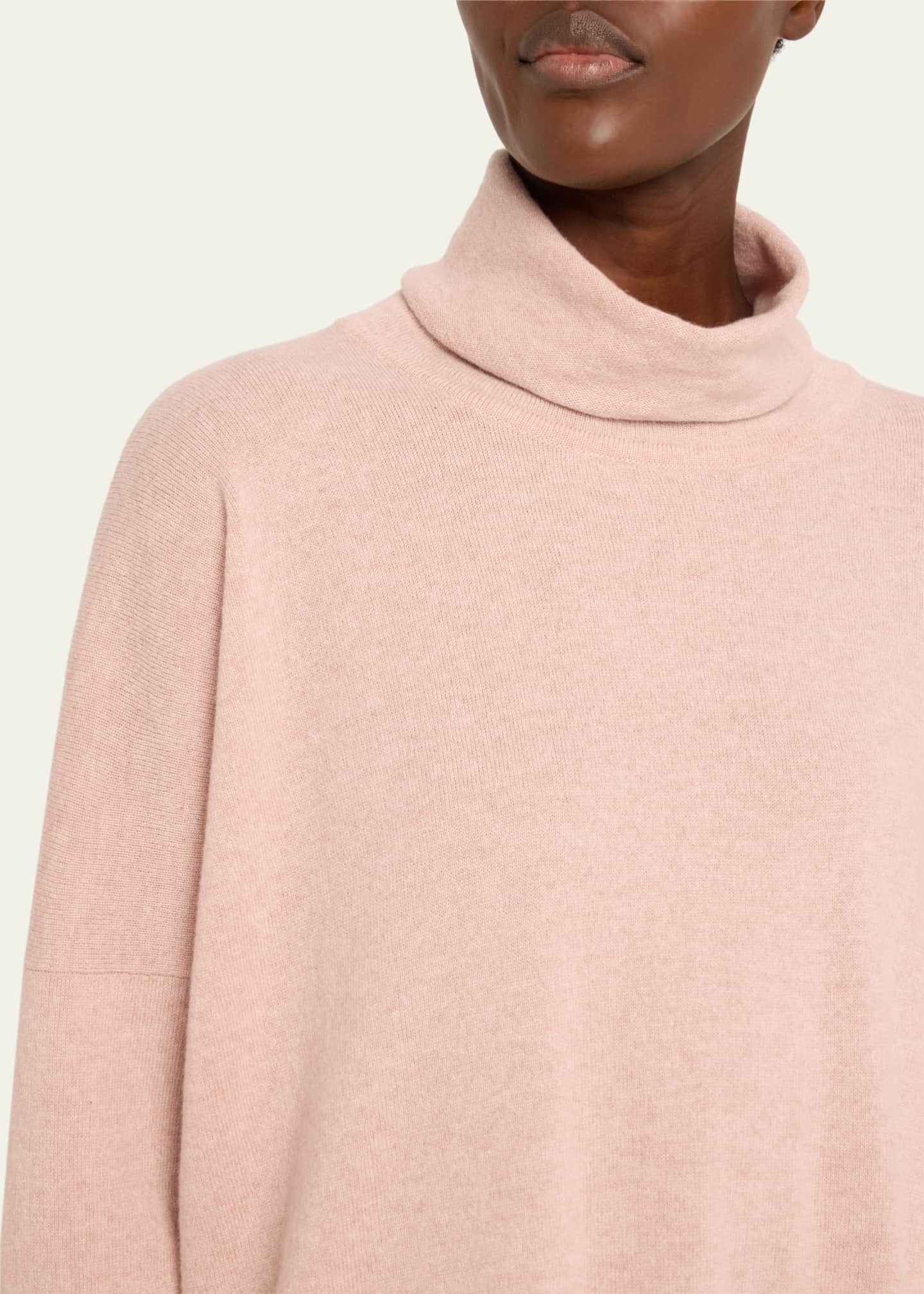 Eskandar Raw Edge Scrunch Neck Cashmere Top - Bergdorf Goodman