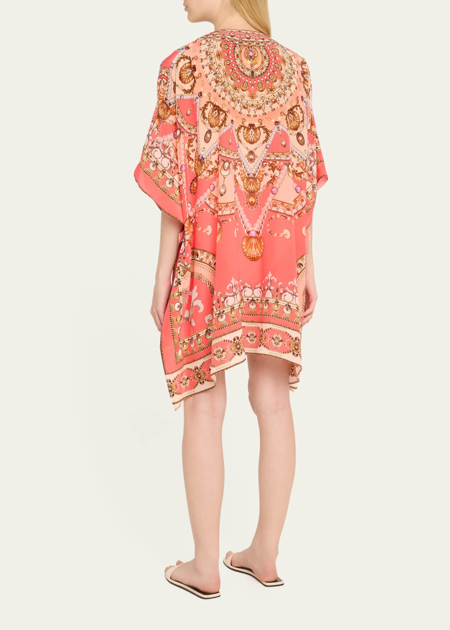 Camilla Shell Games Short Lace-Up Kaftan - Bergdorf Goodman