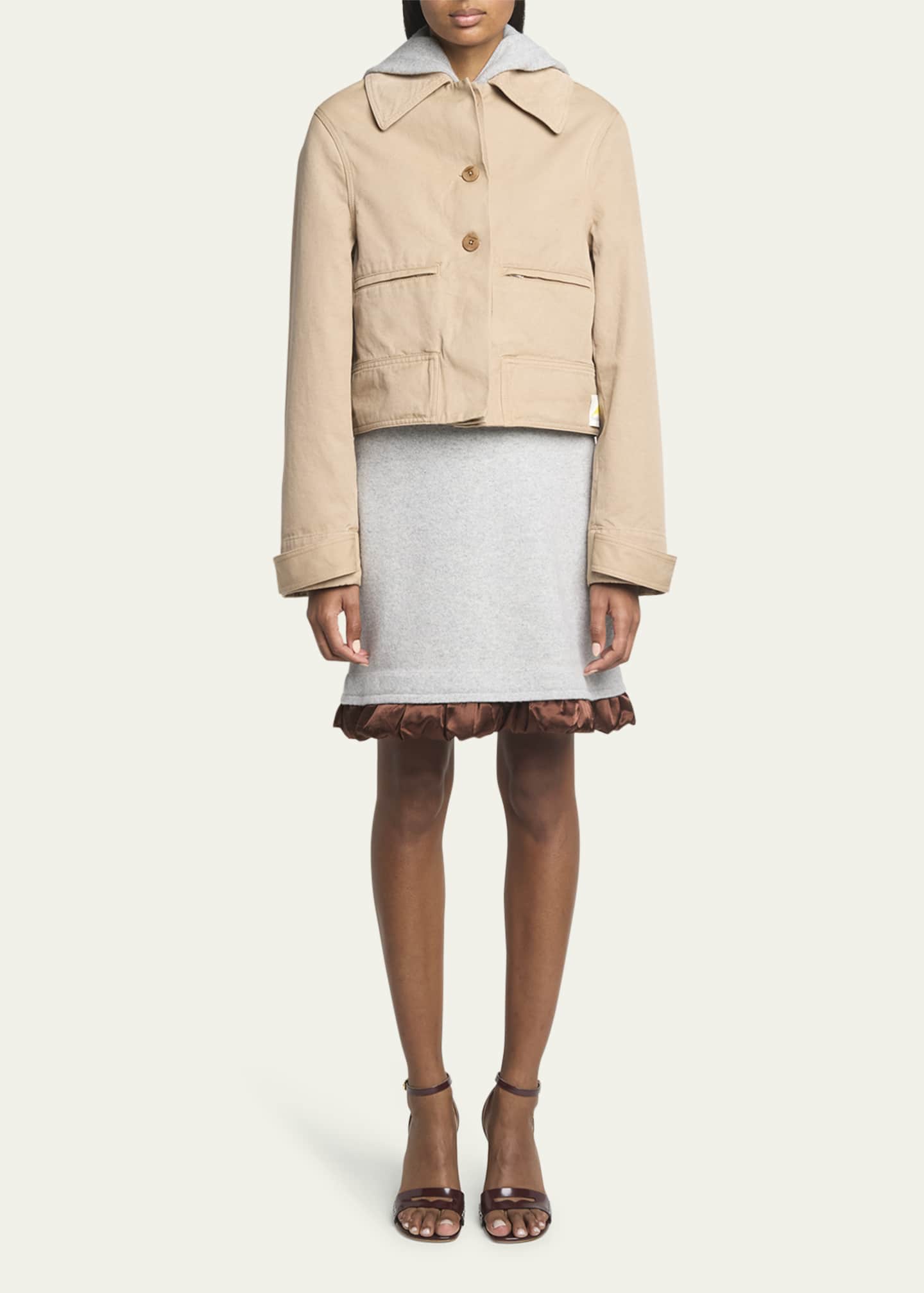 JW Anderson Cropped Workwear Jacket - Bergdorf Goodman
