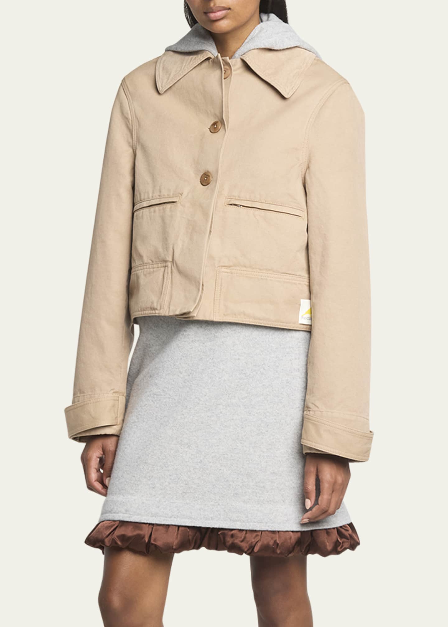 JW Anderson Cropped Workwear Jacket - Bergdorf Goodman