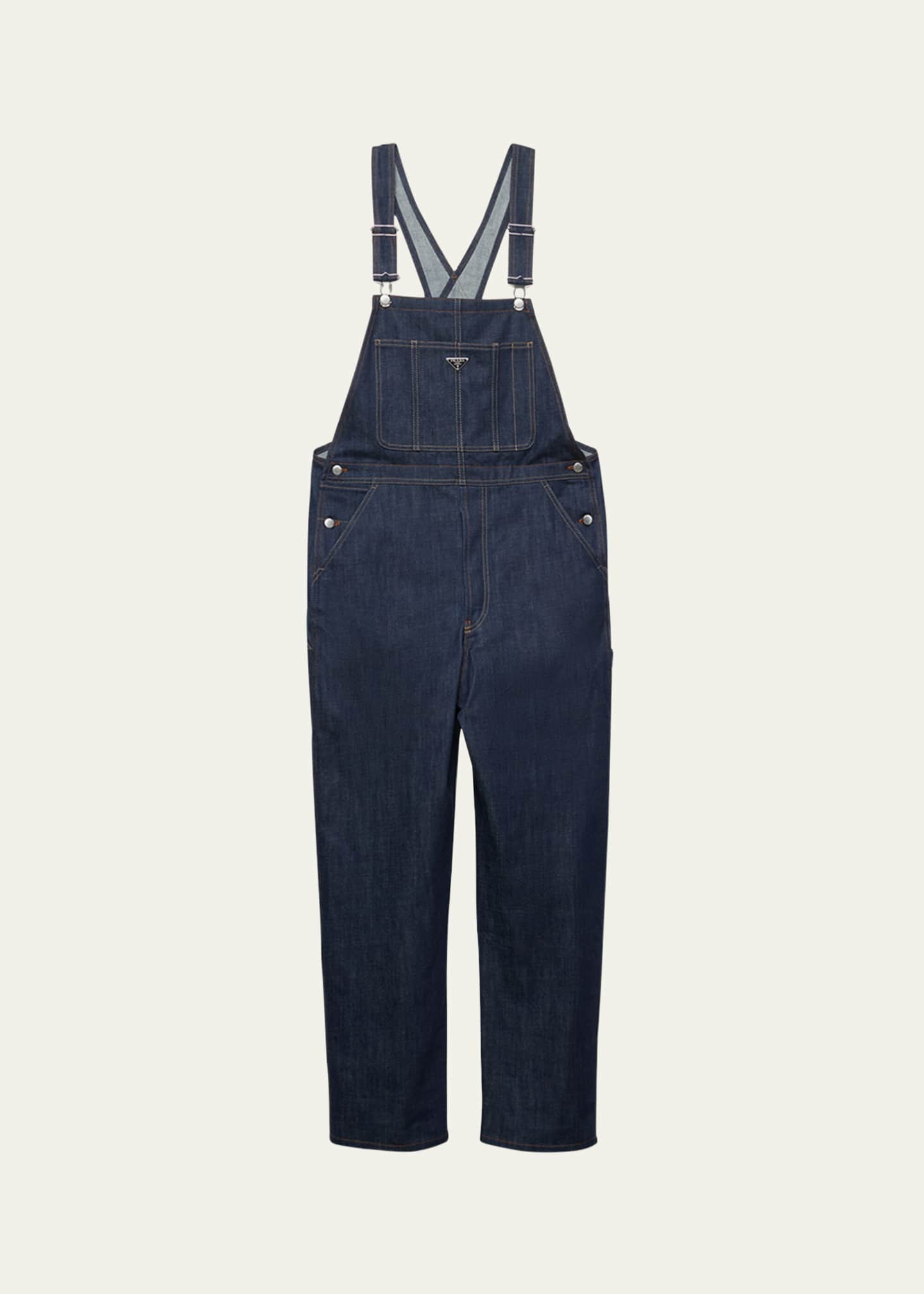 Prada Men's Denim Overalls - Bergdorf Goodman