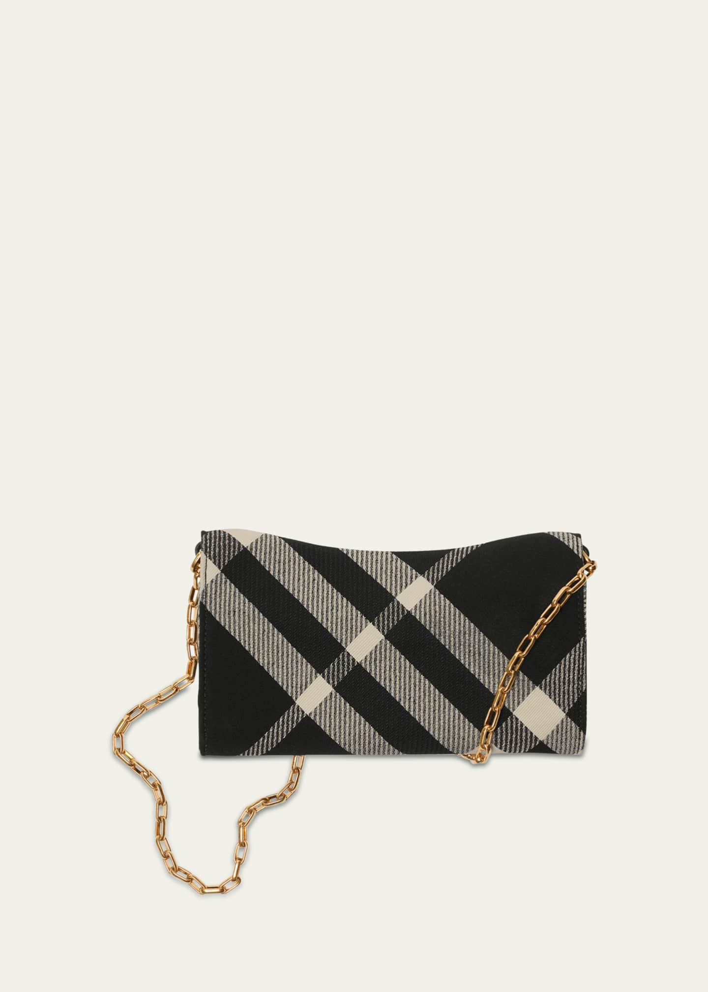 Burberry Rocking Horse Check Wallet on Chain - Bergdorf Goodman
