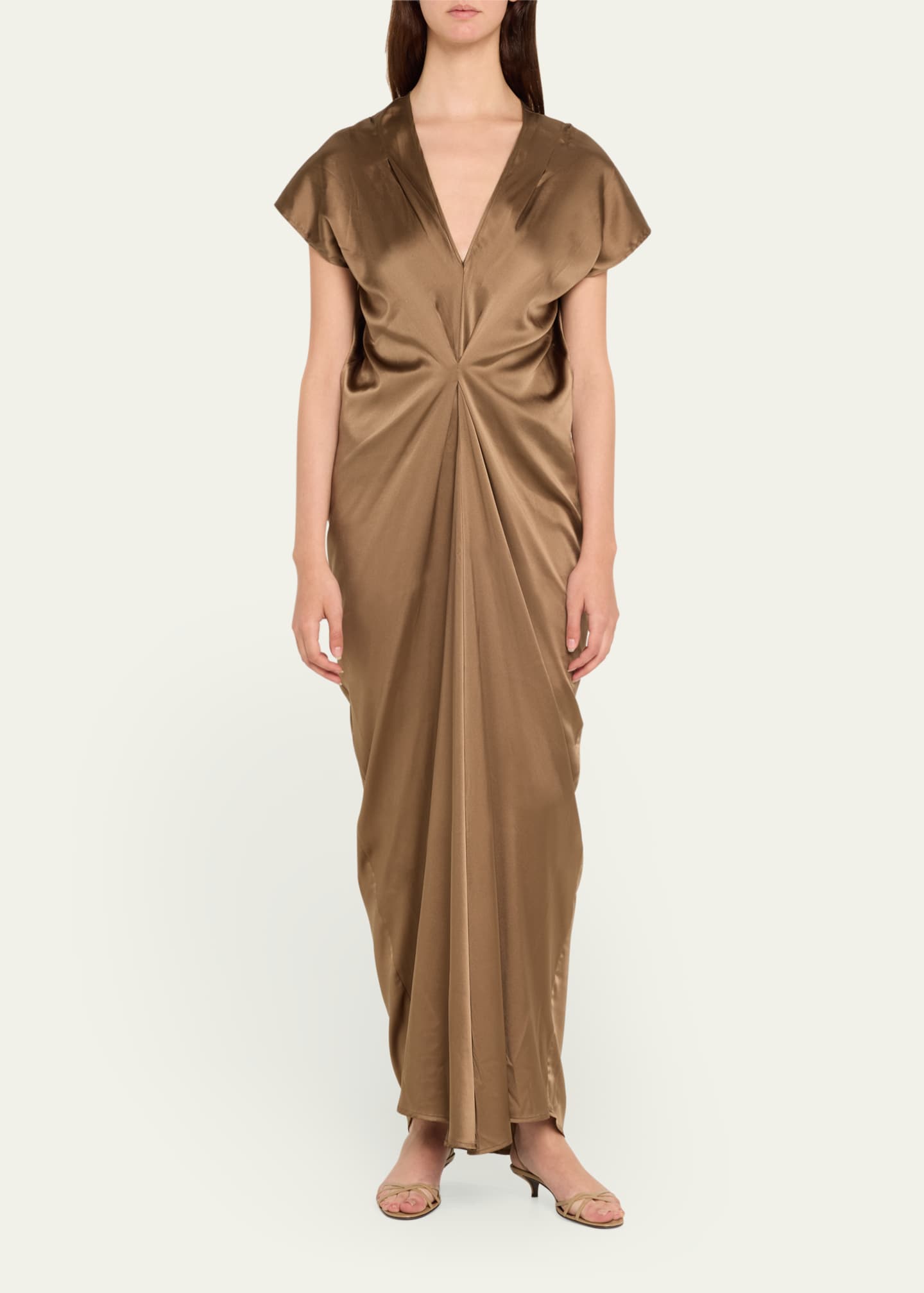 Zero + Maria Cornejo Long Muse Pleated Silk Dress - Bergdorf Goodman