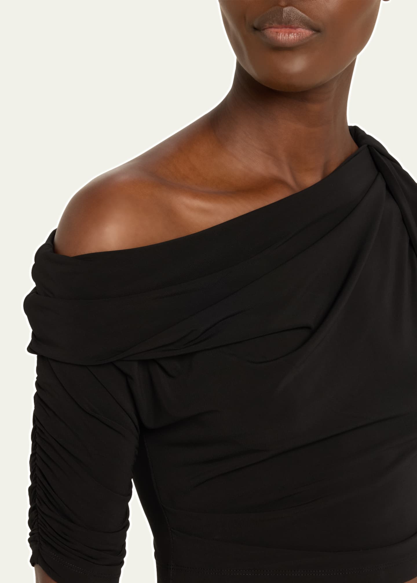 Jacquemus Le Haut Drapeado Asymmetric Top - Bergdorf Goodman