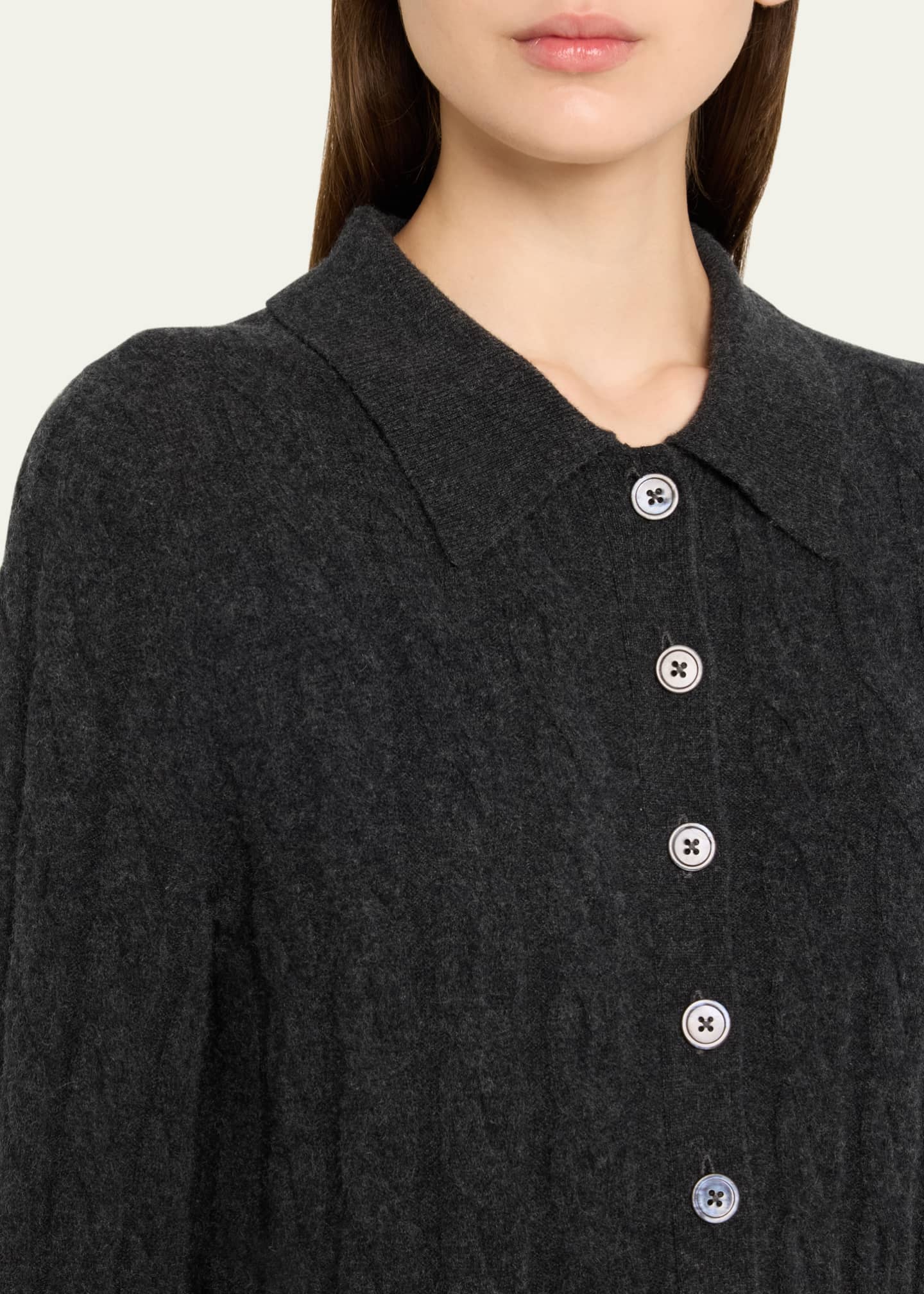 House of Dagmar Faded Cable-Knit Sweater Dress - Bergdorf Goodman