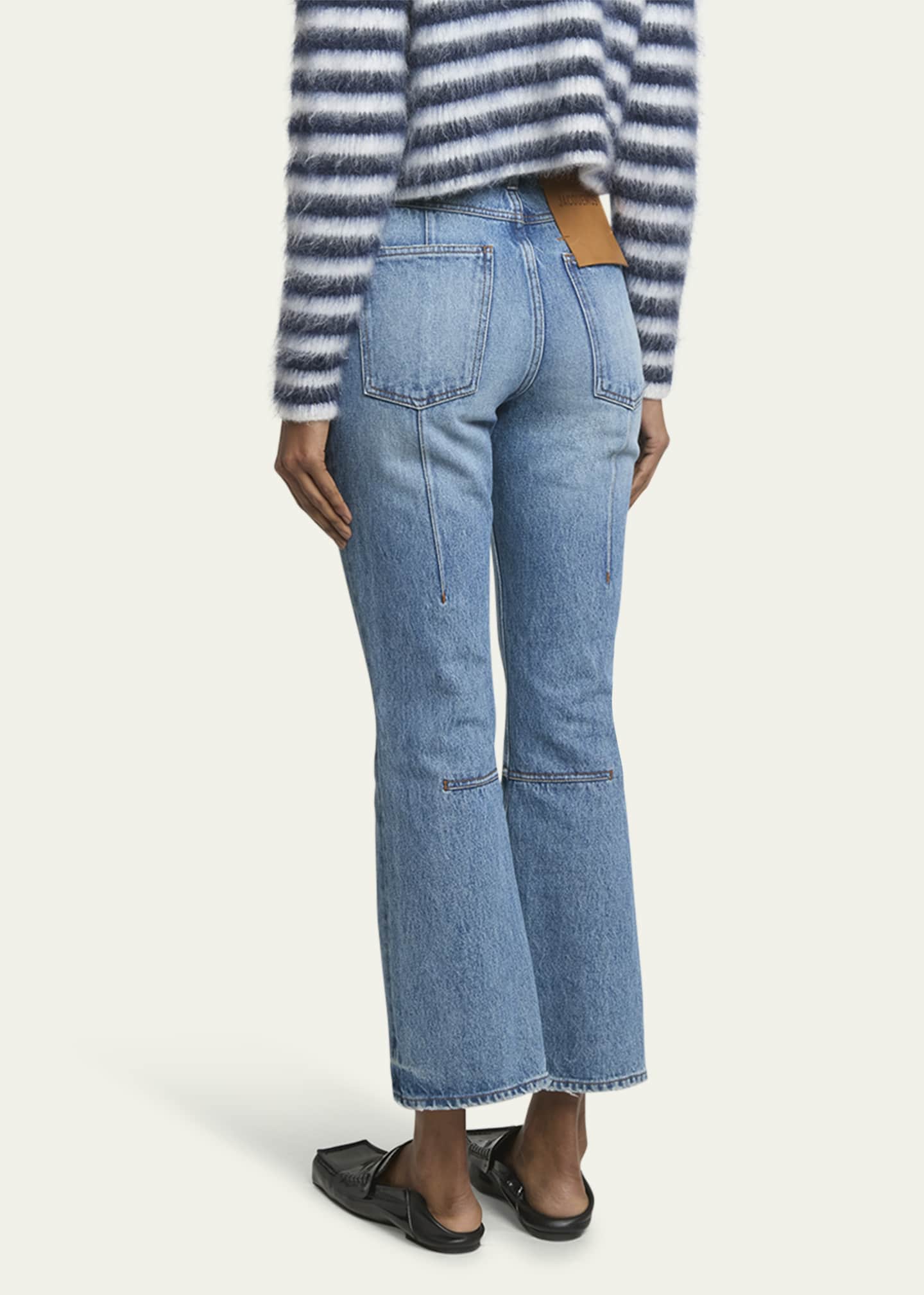 Jacquemus Court Cropped Flared Jeans - Bergdorf Goodman