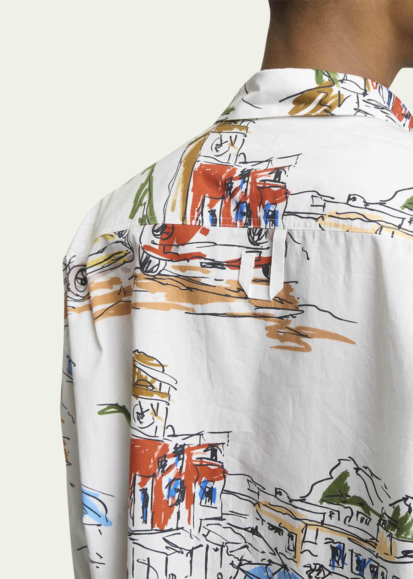 Jacquemus Simon Printed Button Down Blouse - Bergdorf Goodman