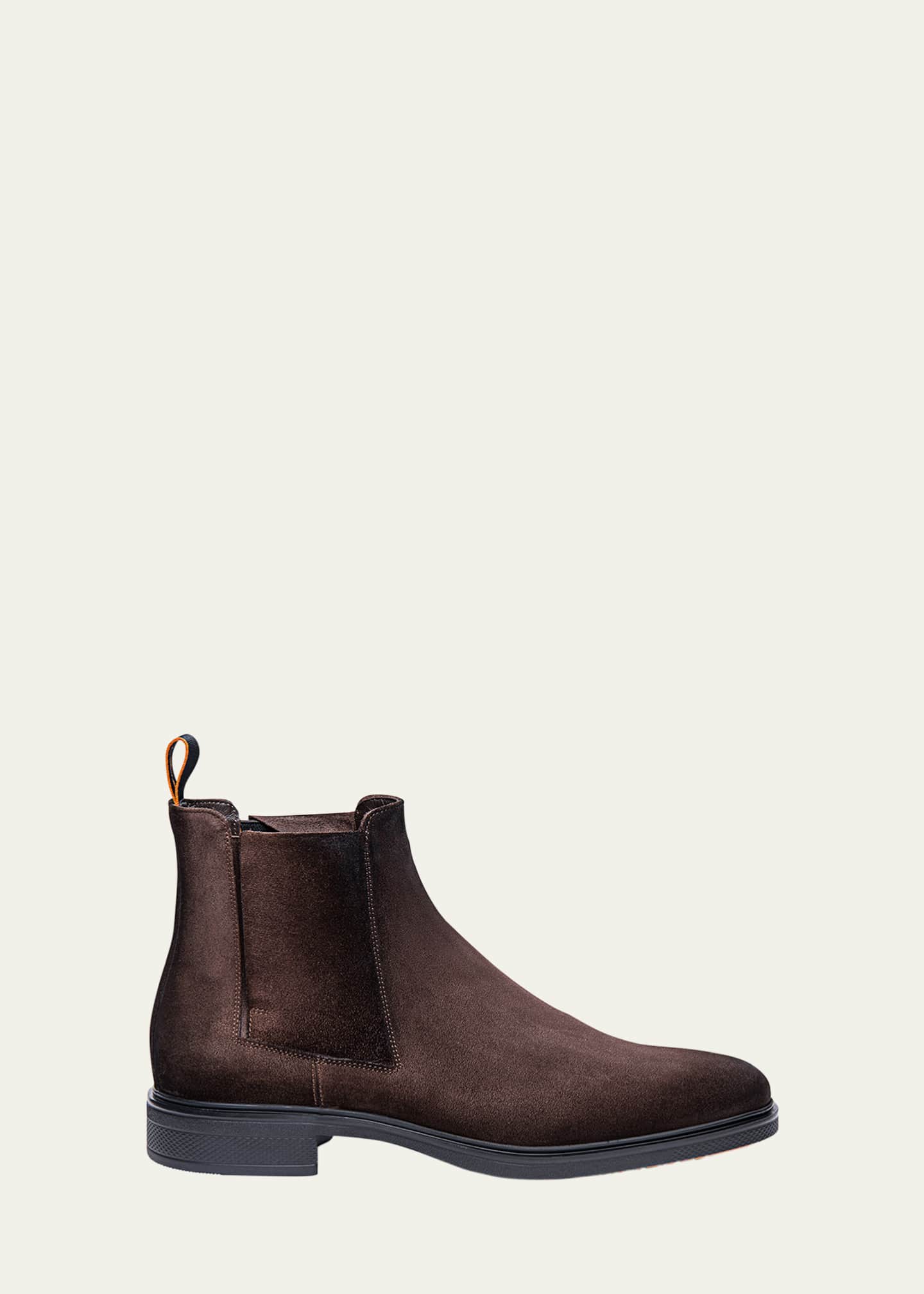 Santoni Men's Easy Suede Chelsea Boots - Bergdorf Goodman