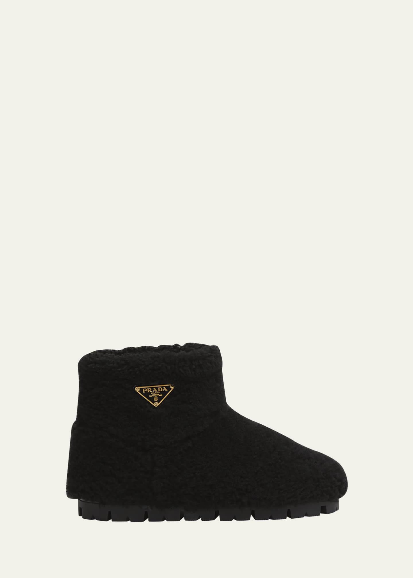 Prada Shearling Cozy Ankle Boots - Bergdorf Goodman