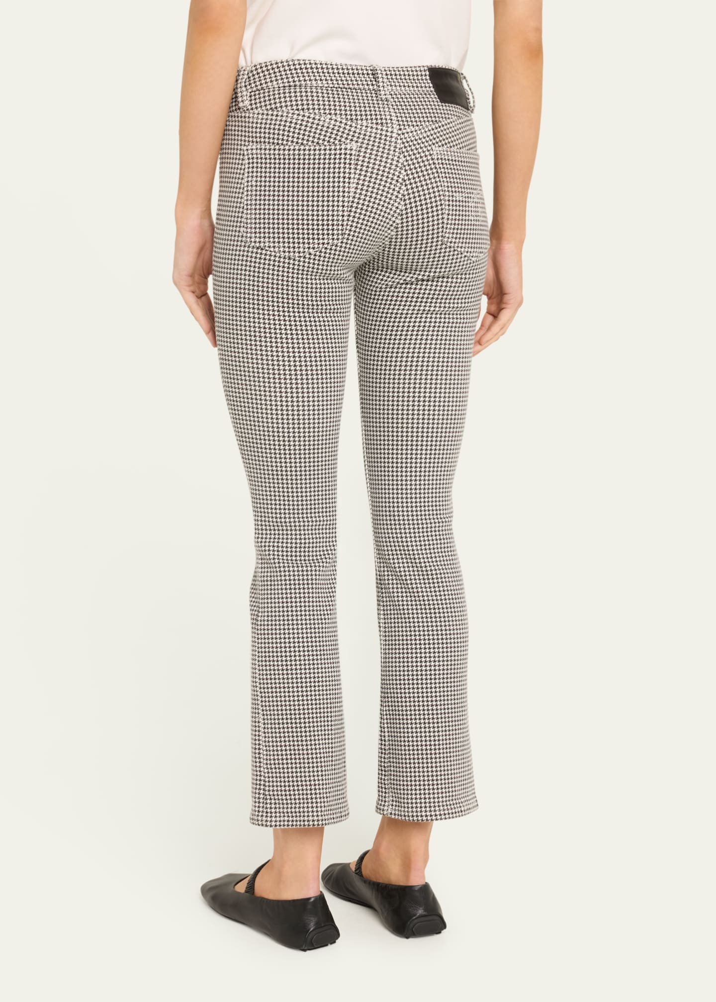 R13 Kick Fit Houndstooth Flare Jeans - Bergdorf Goodman