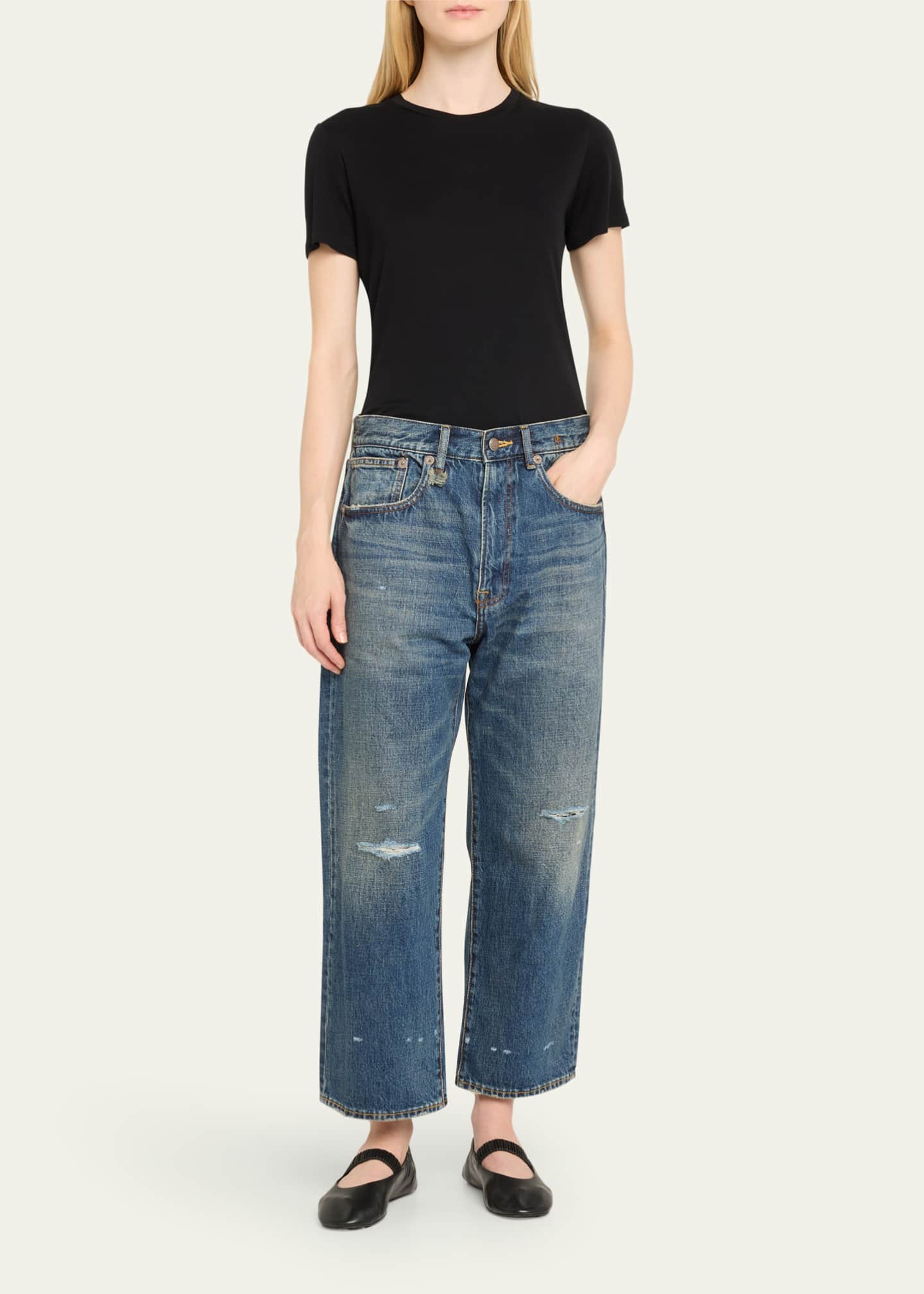 R13 X-Boyfriend Cropped Jeans - Bergdorf Goodman
