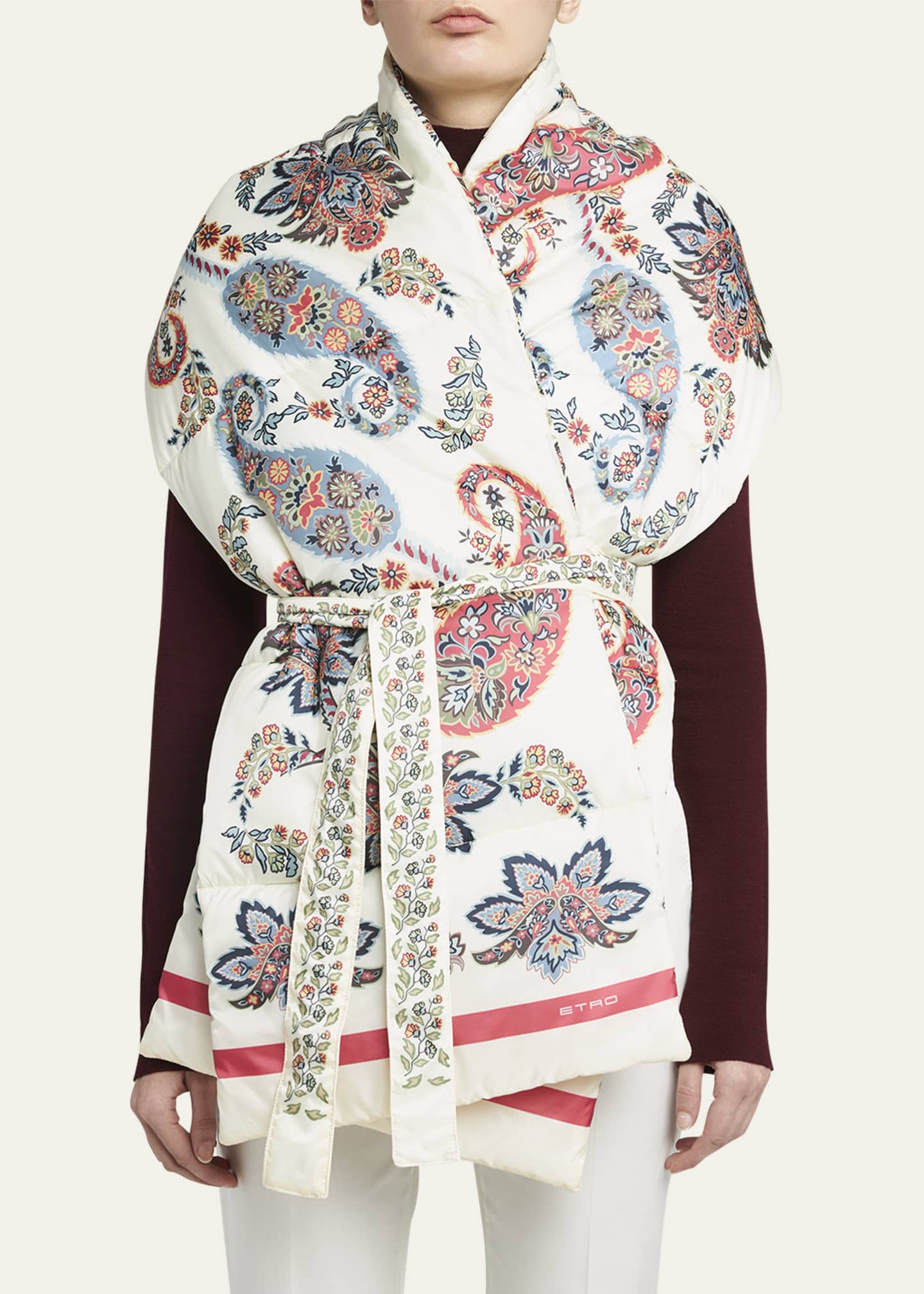 Etro Paisley Quilted Wool-Blend Scarf - Bergdorf Goodman