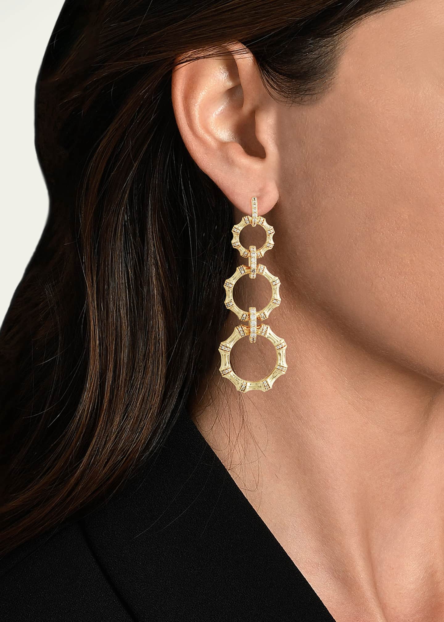 Anabel Aram Jewelry Bamboo Long Chain Earrings - Bergdorf Goodman