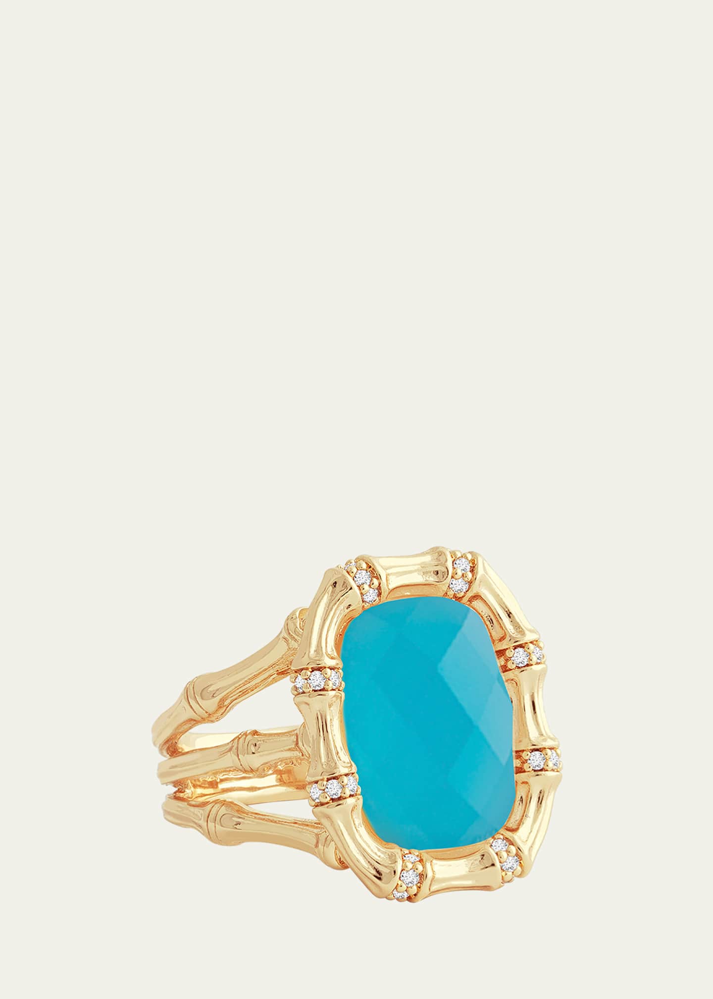 Anabel Aram Jewelry Bamboo with Stone Ring - Bergdorf Goodman