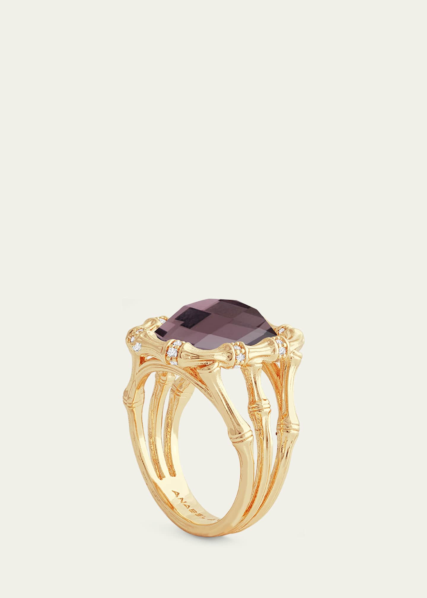 Anabel Aram Jewelry Bamboo with Stone Ring - Bergdorf Goodman
