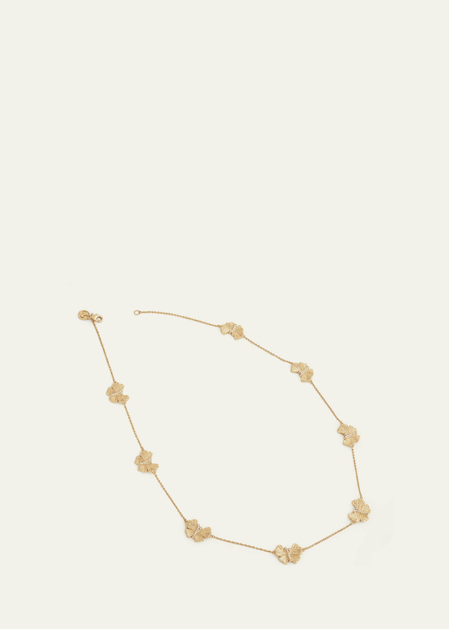 Anabel Aram Jewelry Butterfly Gold Station Necklace - Bergdorf Goodman