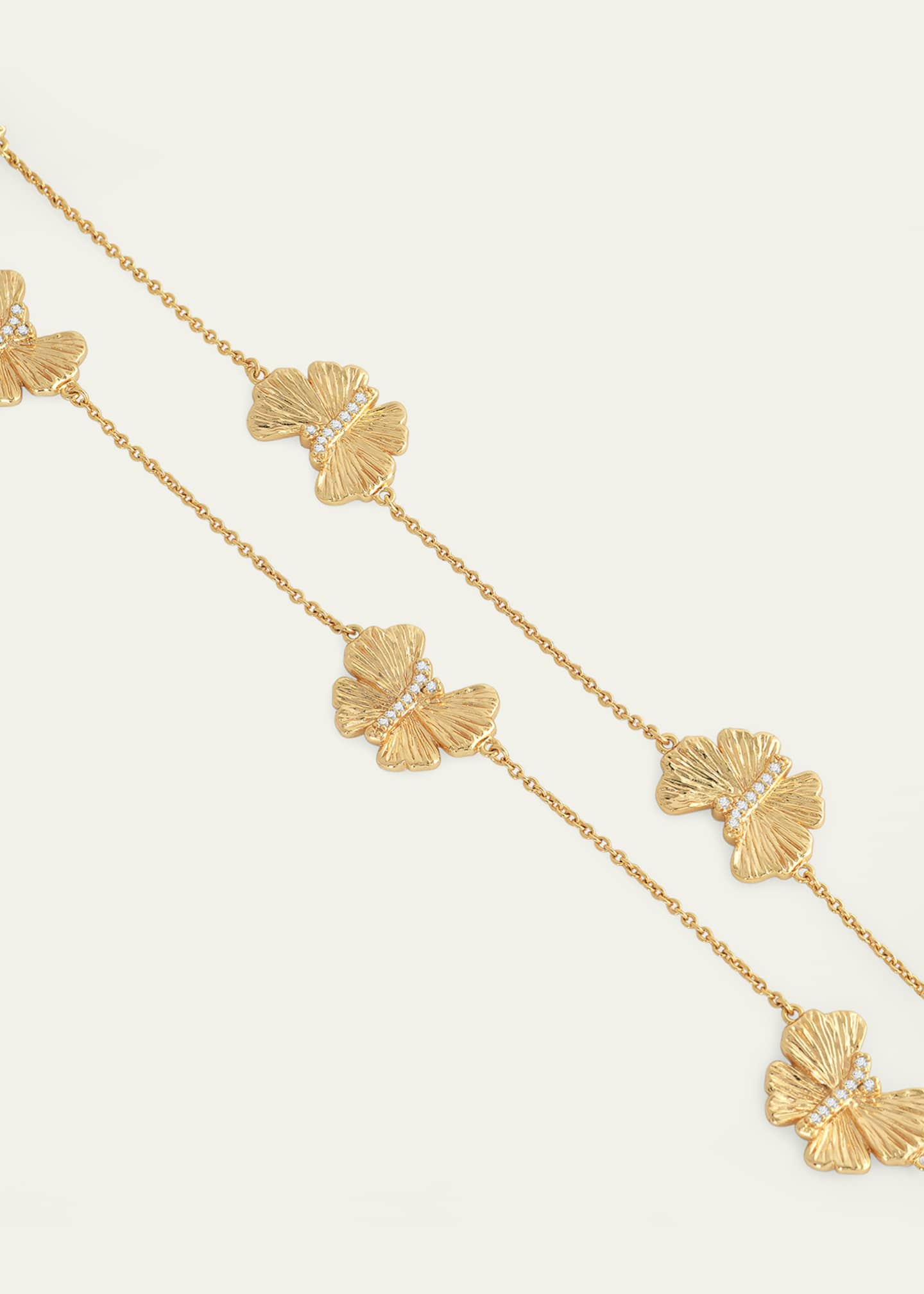 Anabel Aram Jewelry Butterfly Gold Station Necklace - Bergdorf Goodman