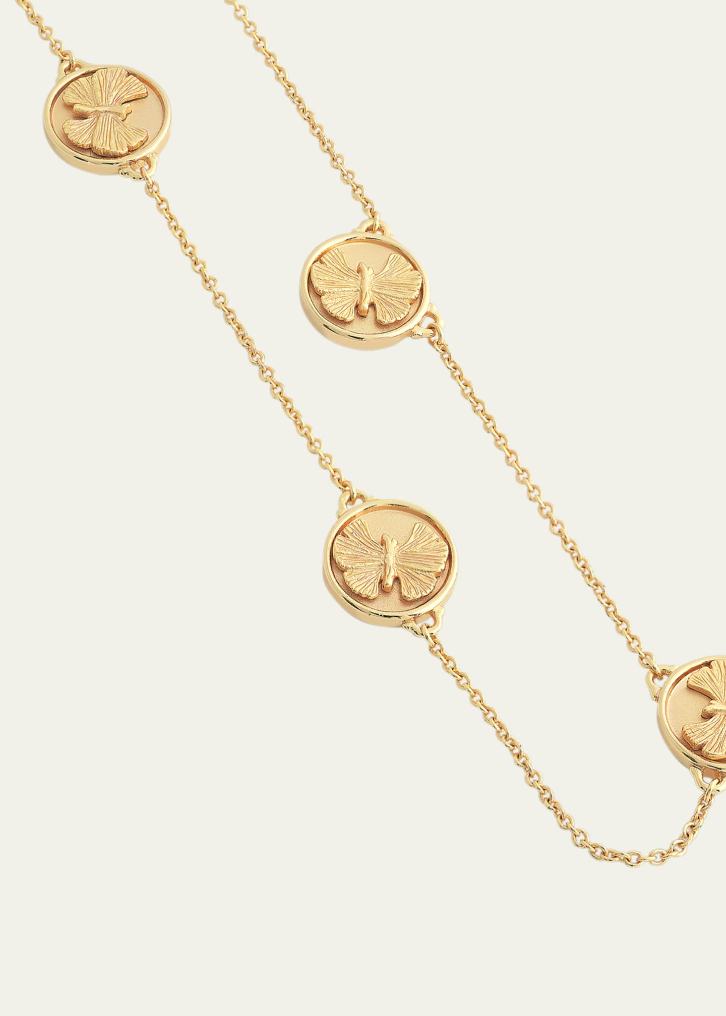 Anabel Aram Jewelry Butterfly Coin Stationary Necklace - Bergdorf Goodman