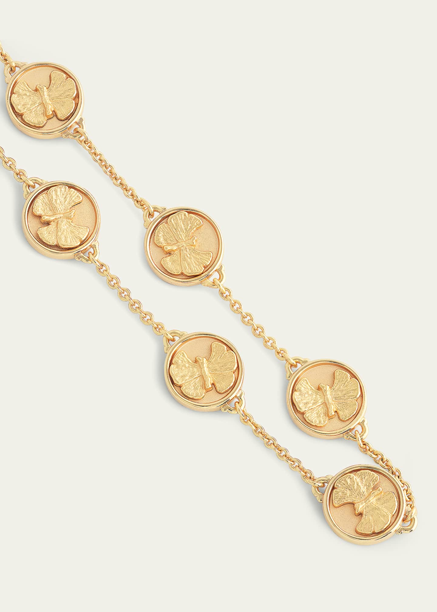 Anabel Aram Jewelry Butterfly Coin Charm Bracelet - Bergdorf Goodman