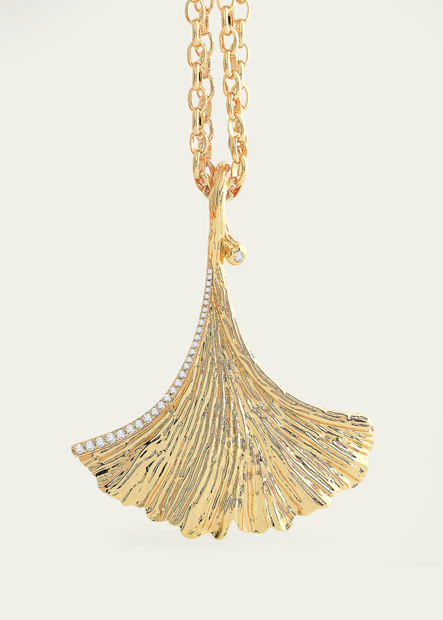 Anabel Aram Jewelry Ginkgo Pendant Necklace - Bergdorf Goodman