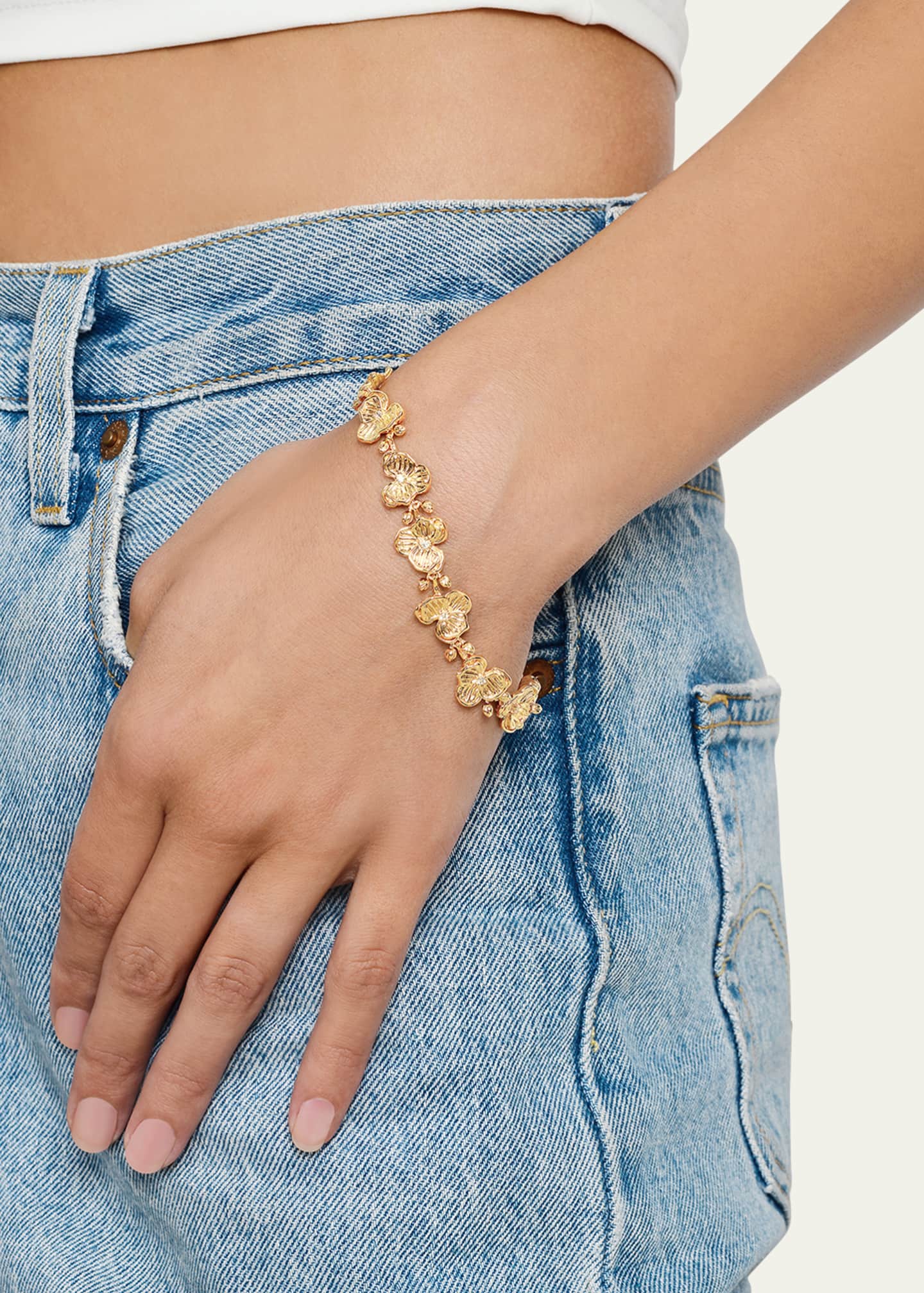 Anabel Aram Jewelry Orchid Link Bracelet - Bergdorf Goodman