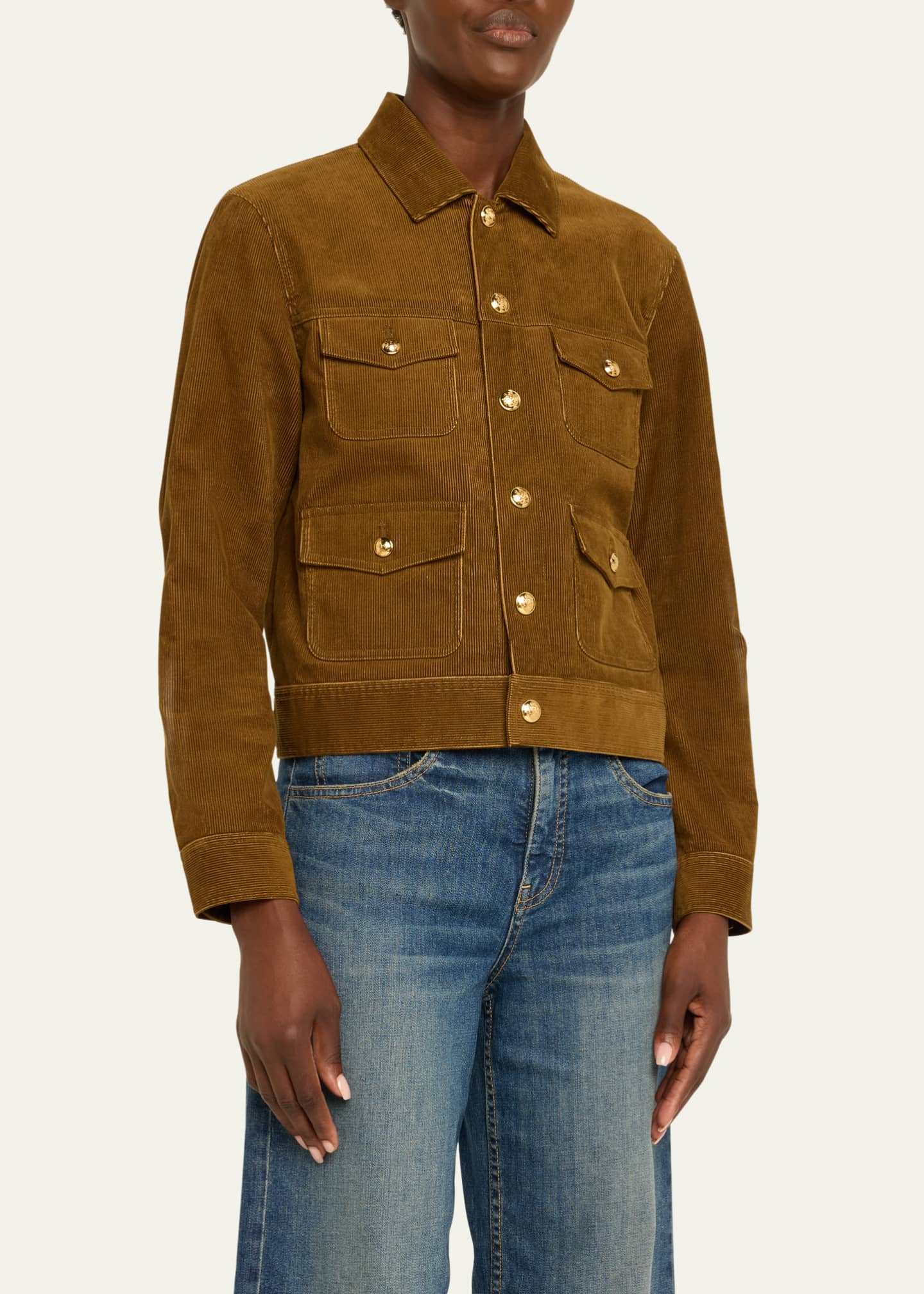 Nili Lotan Lizeth Corduroy Utility Jacket - Bergdorf Goodman