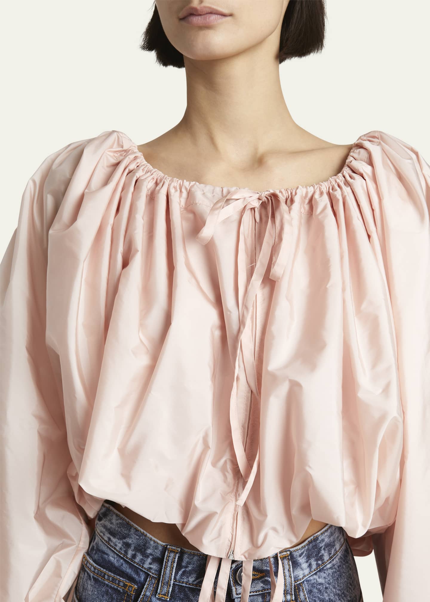 ALAIA Puff-Sleeve Balloon Jacket - Bergdorf Goodman
