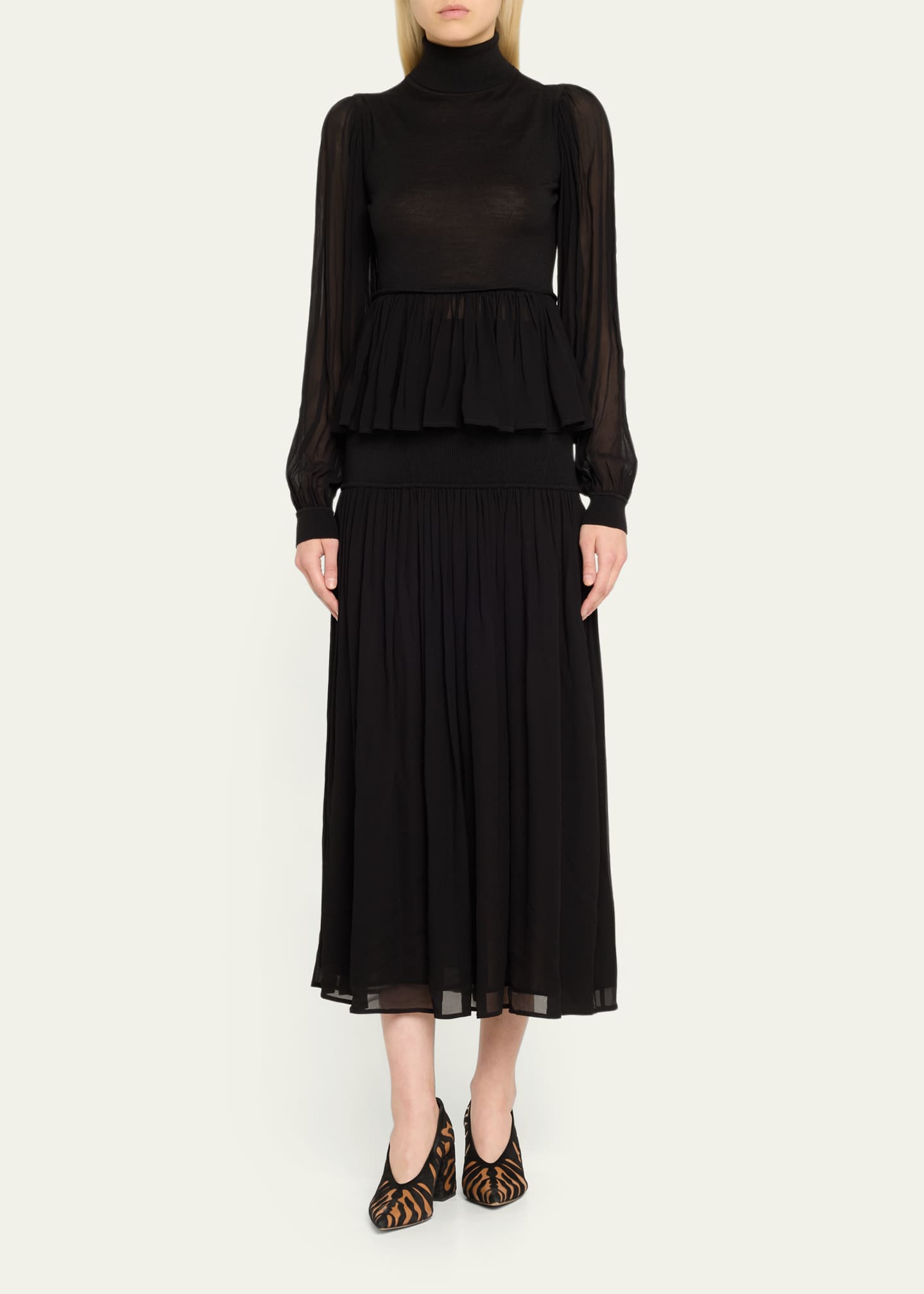 Ulla Johnson Miya Wool and Silk Drop-Waist Maxi Skirt - Bergdorf Goodman