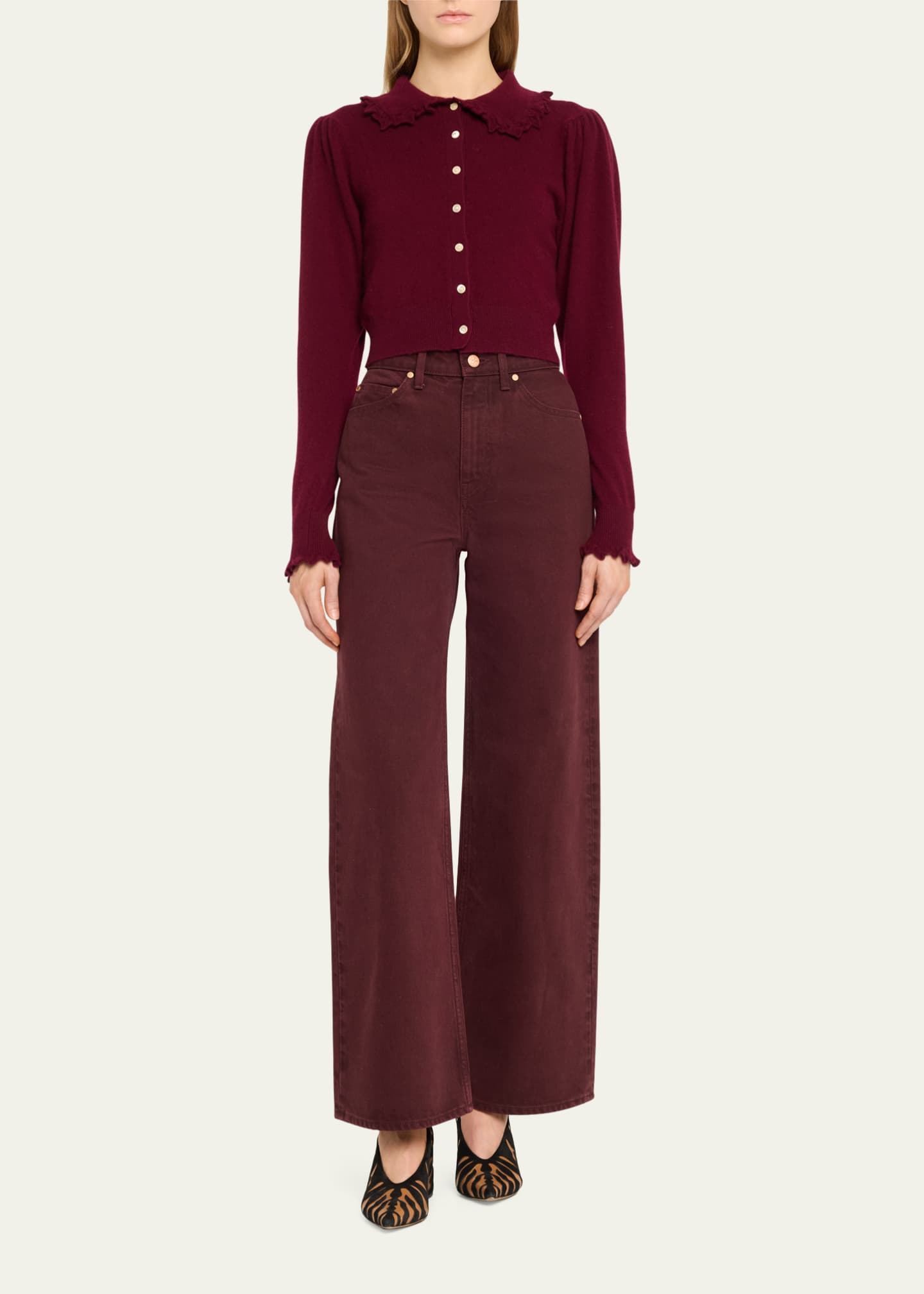 Ulla Johnson The Willow Wide-Leg Denim Jeans - Bergdorf Goodman