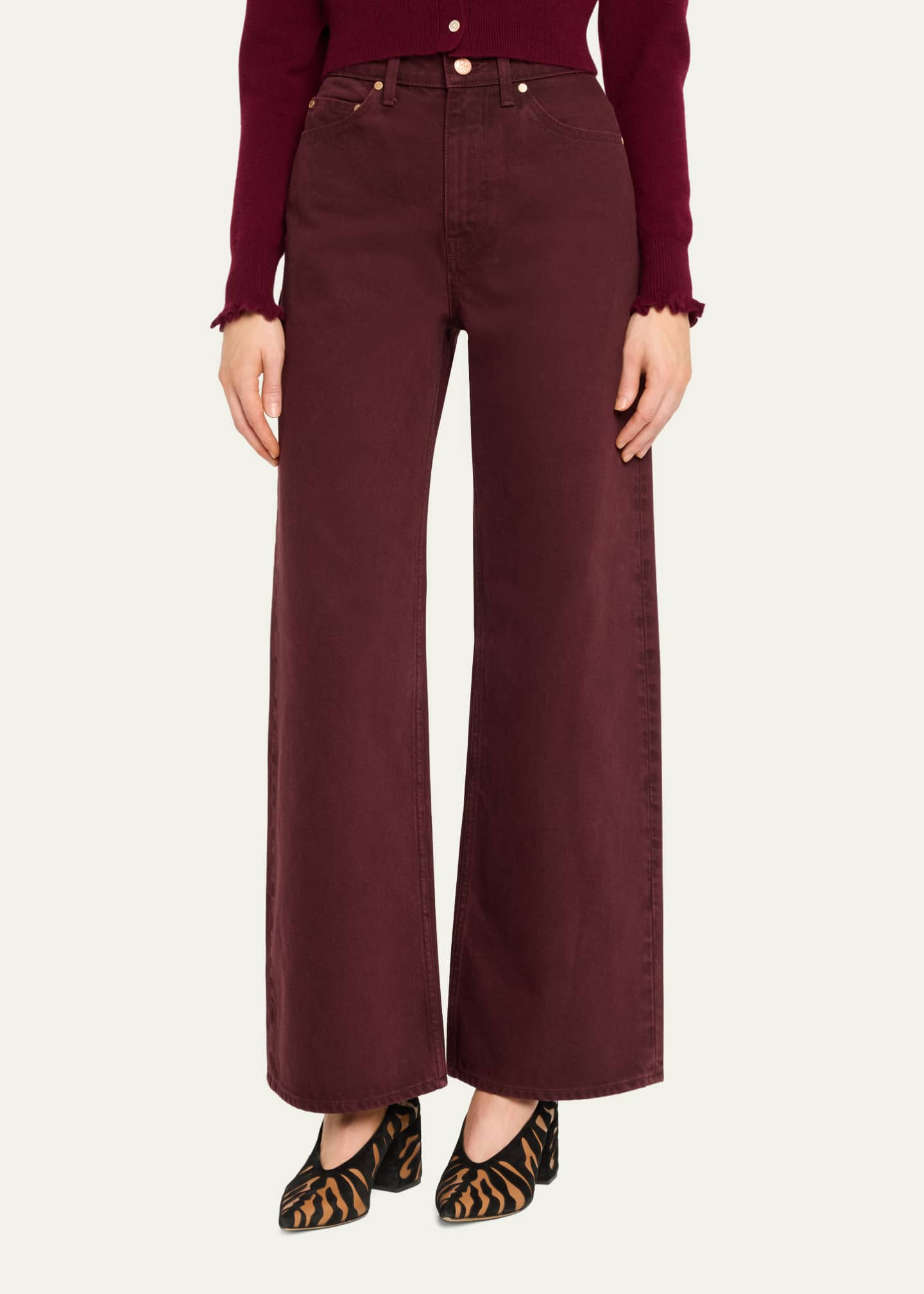 Ulla Johnson The Willow Wide-Leg Denim Jeans - Bergdorf Goodman