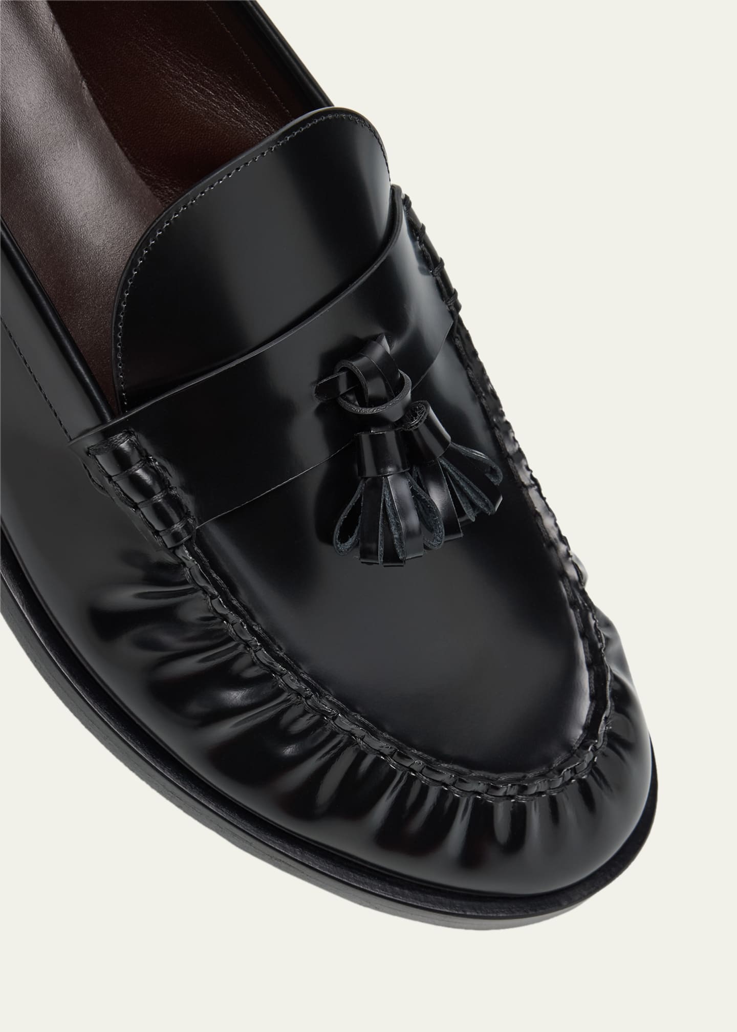 THE ROW Men's Box Leather Tassel Loafers - Bergdorf Goodman