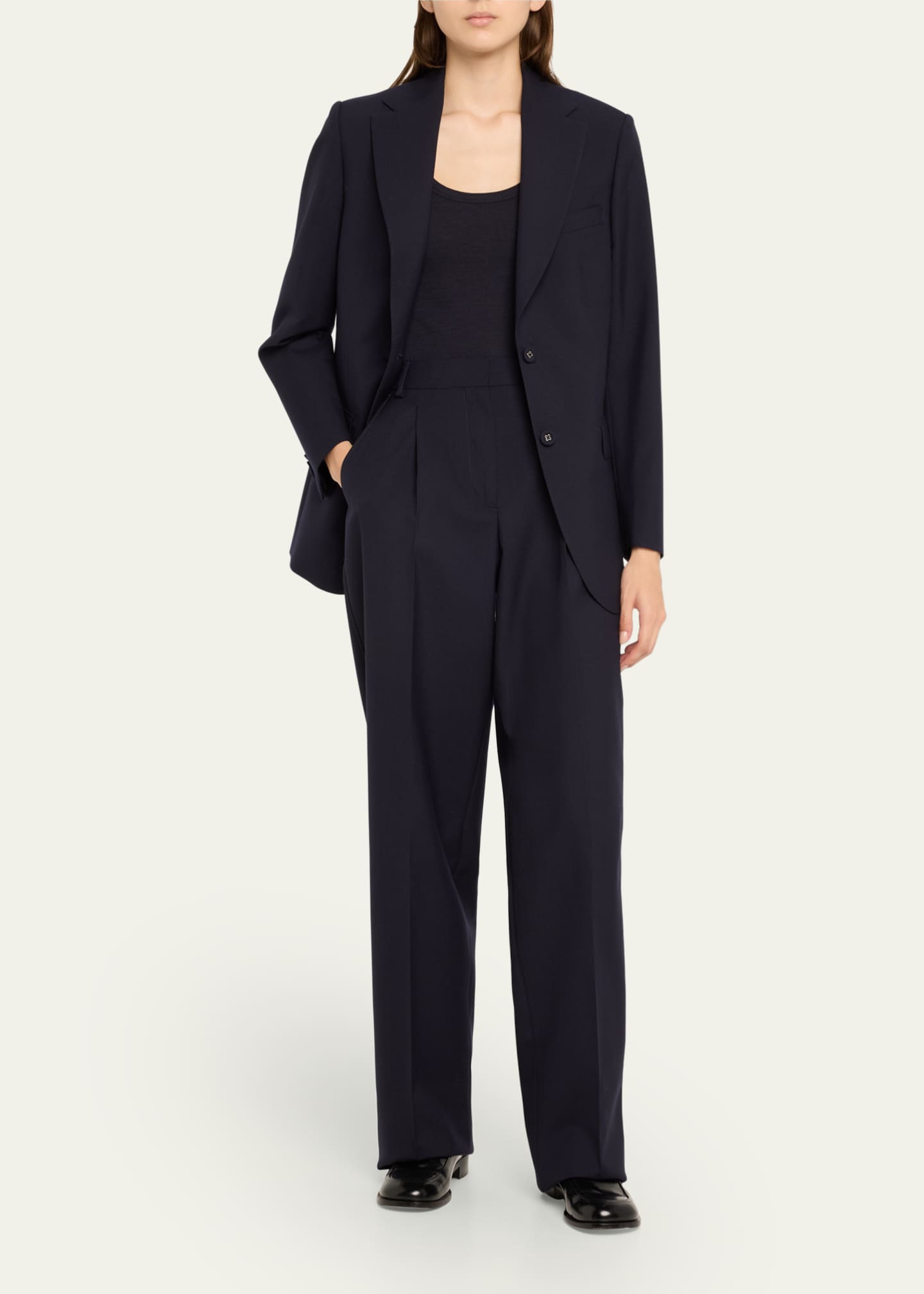 Officine Generale New Sophie Italian Wool Pants - Bergdorf Goodman