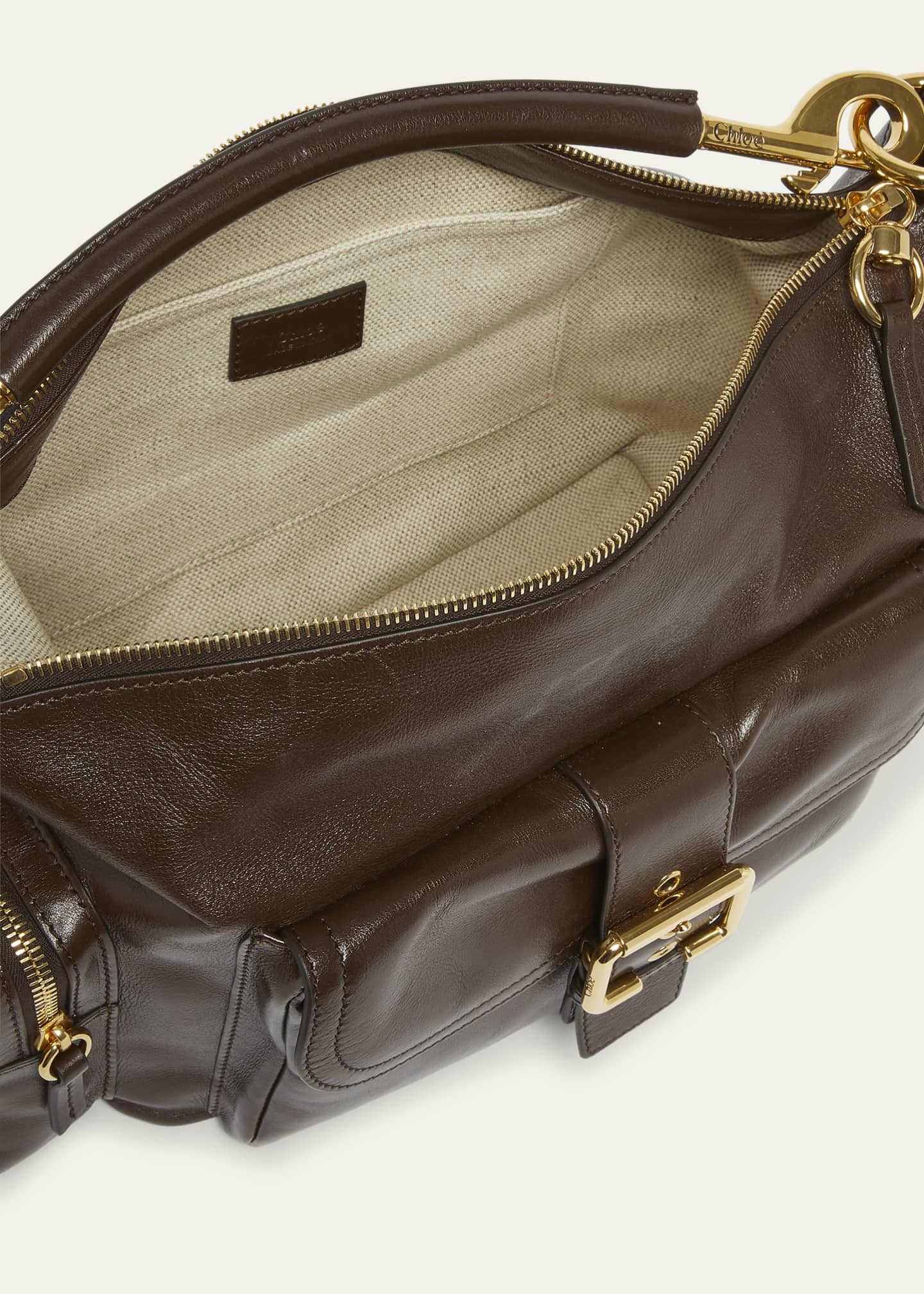 Chloe Camera Bag Medium in Natural Shiny Calfskin - Bergdorf Goodman