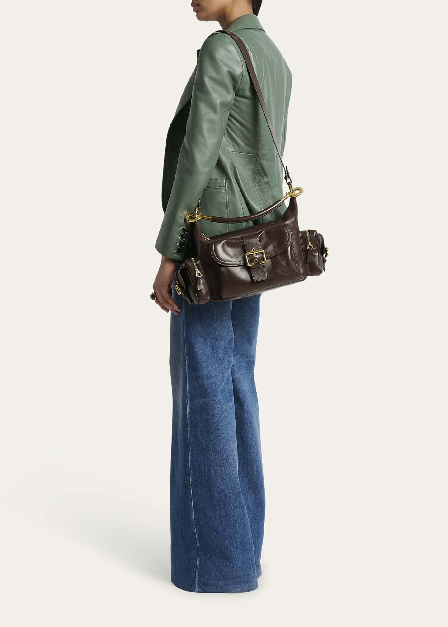 Chloe Camera Bag Medium in Natural Shiny Calfskin - Bergdorf Goodman