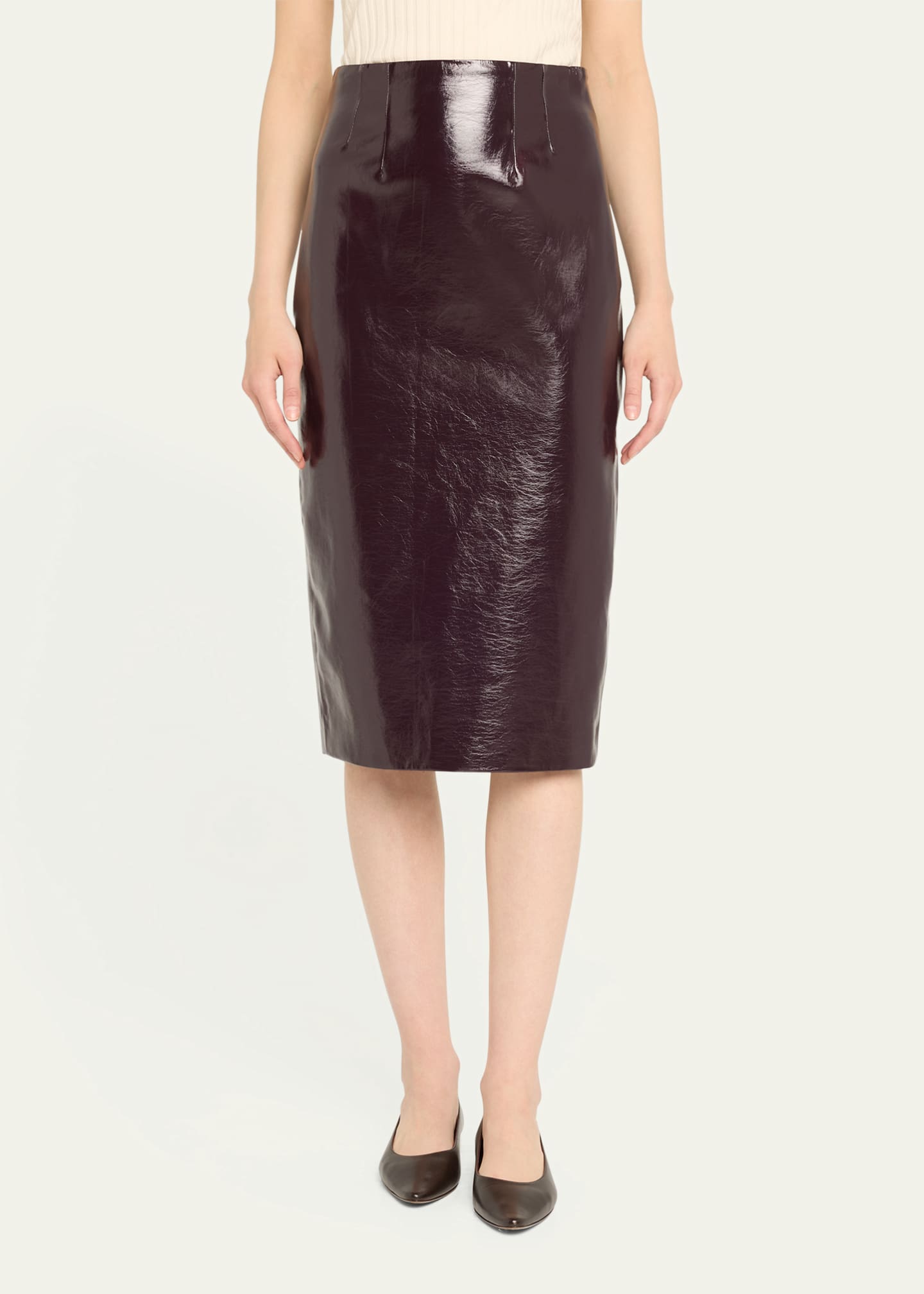 Veronica Beard Holmes Vegan Leather Pencil Skirt - Bergdorf Goodman