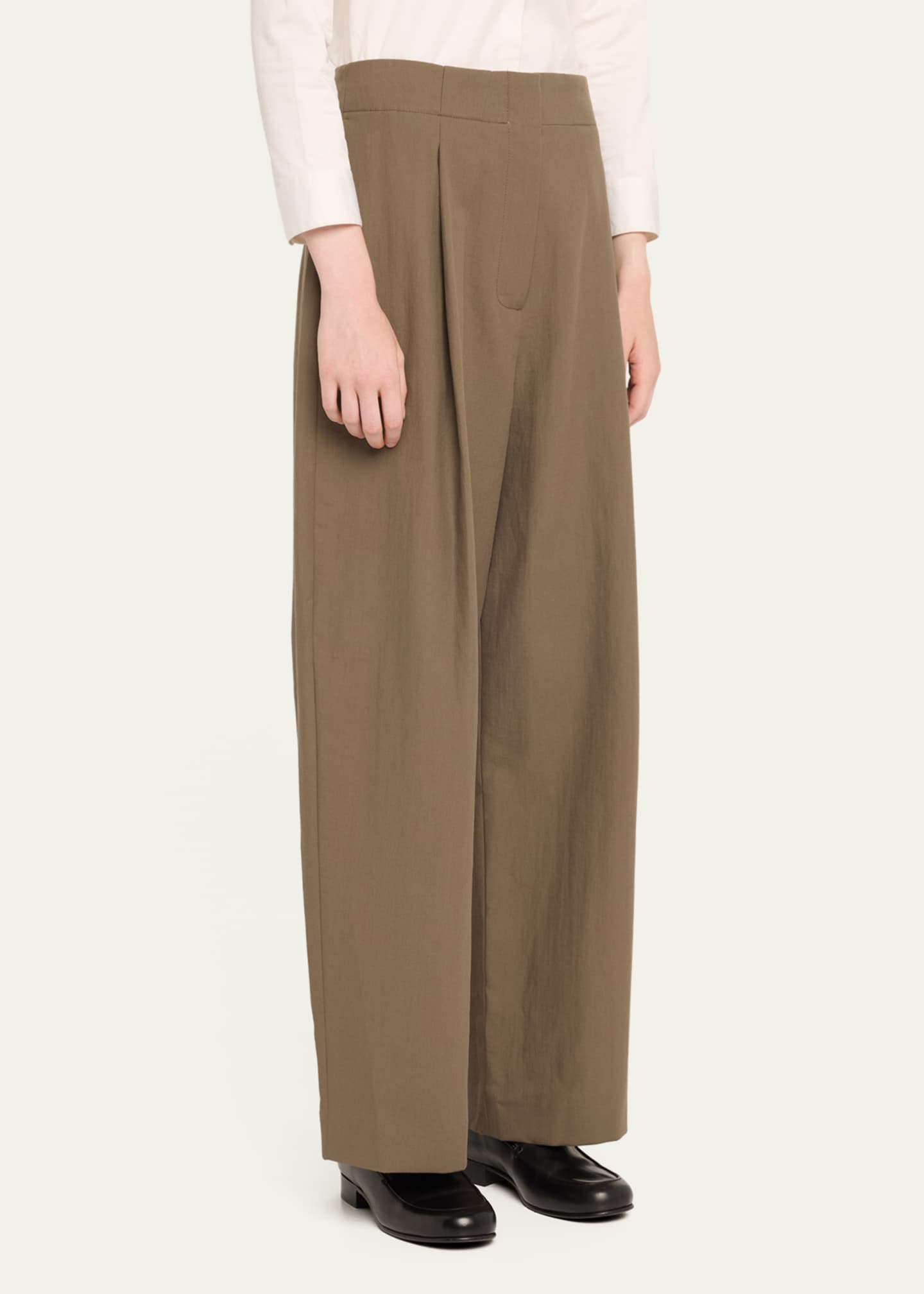 Studio Nicholson Deep Pleat Volume Ankle Pants - Bergdorf Goodman