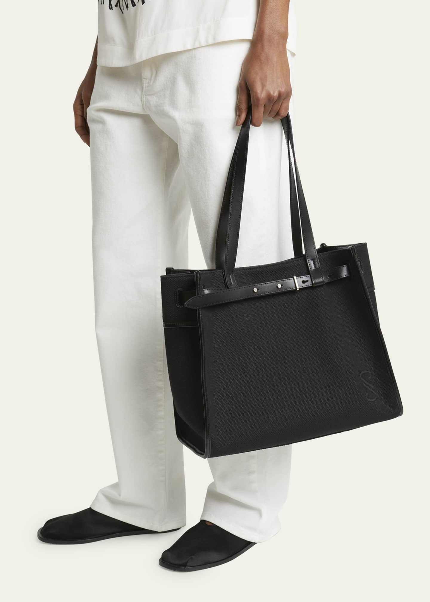 Proenza Schouler Belted Canvas Tote Bag - Bergdorf Goodman