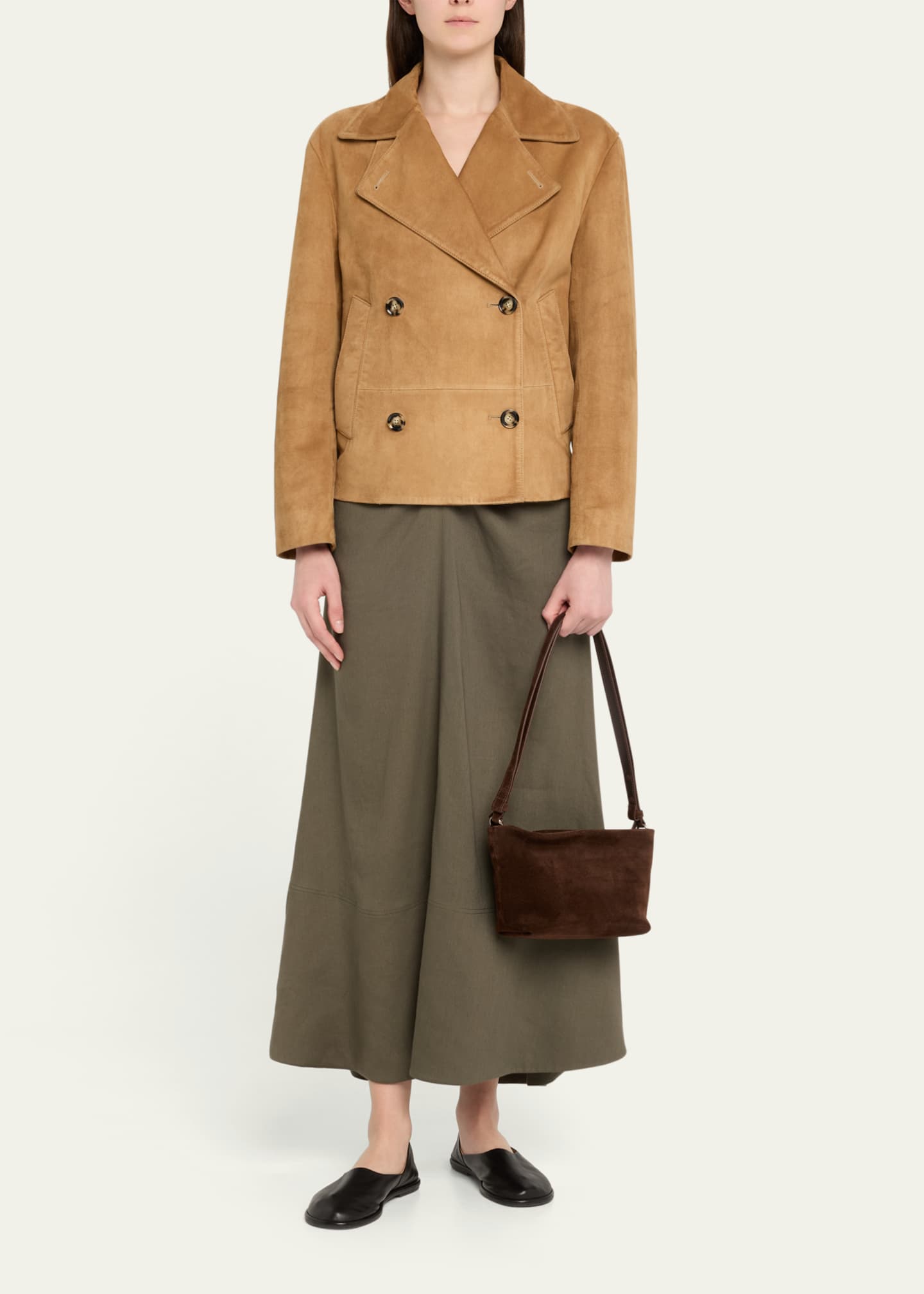 Proenza Schouler Bond Zip Suede Shoulder Bag - Bergdorf Goodman