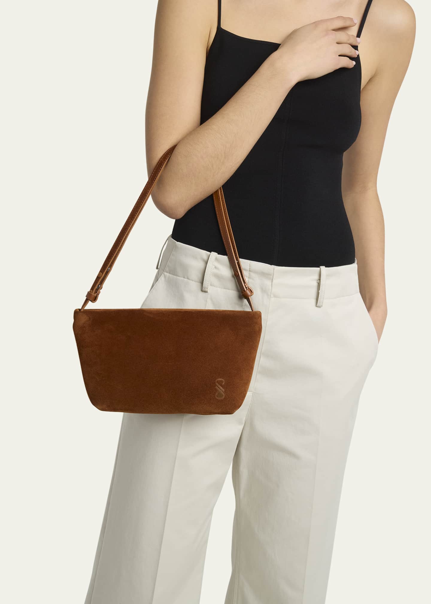 Proenza Schouler Bond Zip Suede Shoulder Bag - Bergdorf Goodman