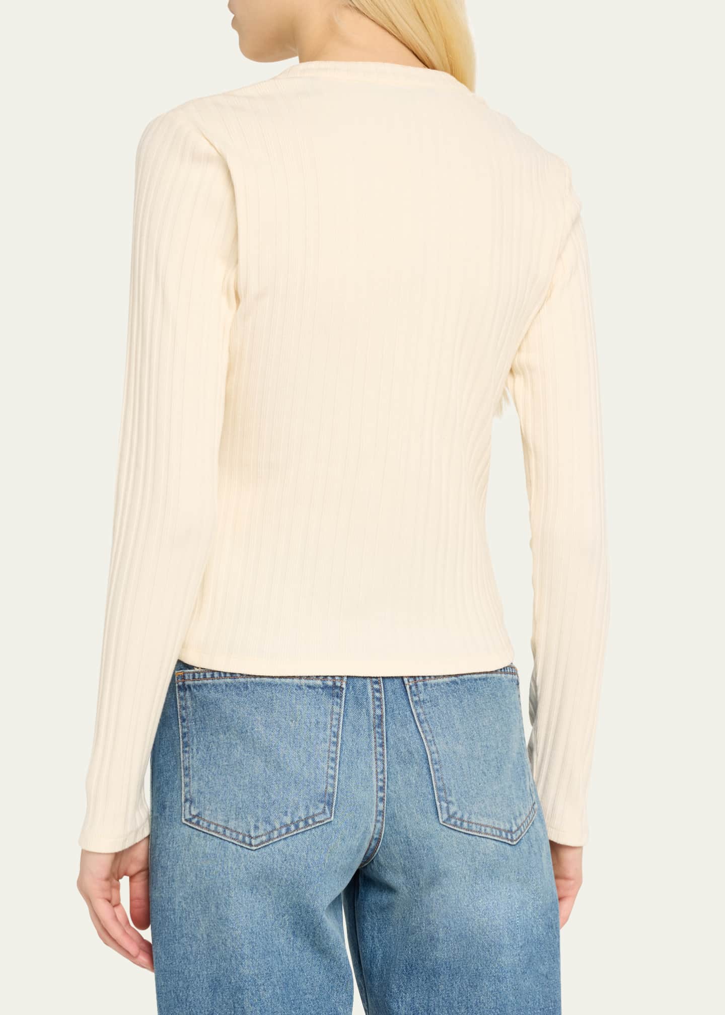 Veronica Beard Jocelyn Long-Sleeve Top - Bergdorf Goodman